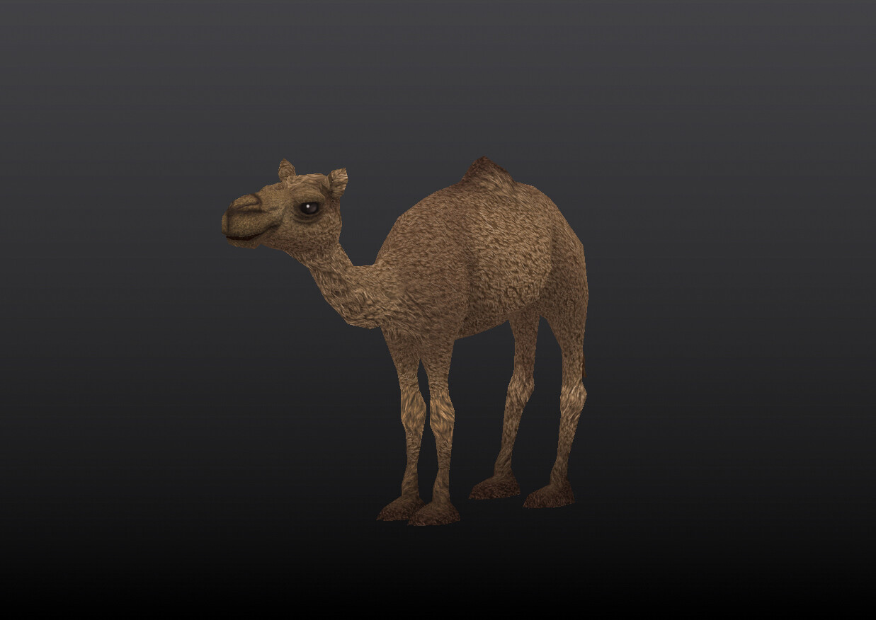 ArtStation - Low-poly Stylized Camel