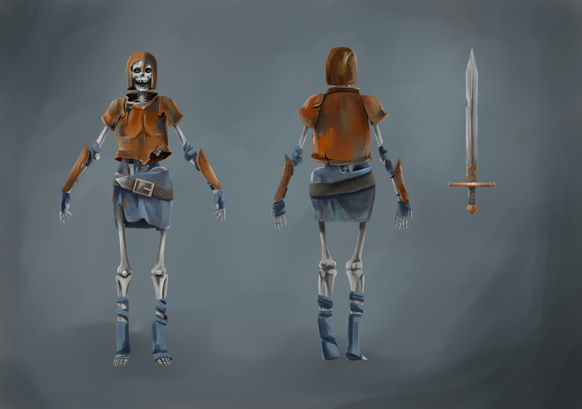 ArtStation - Character concept art: Fallen (skeleton)