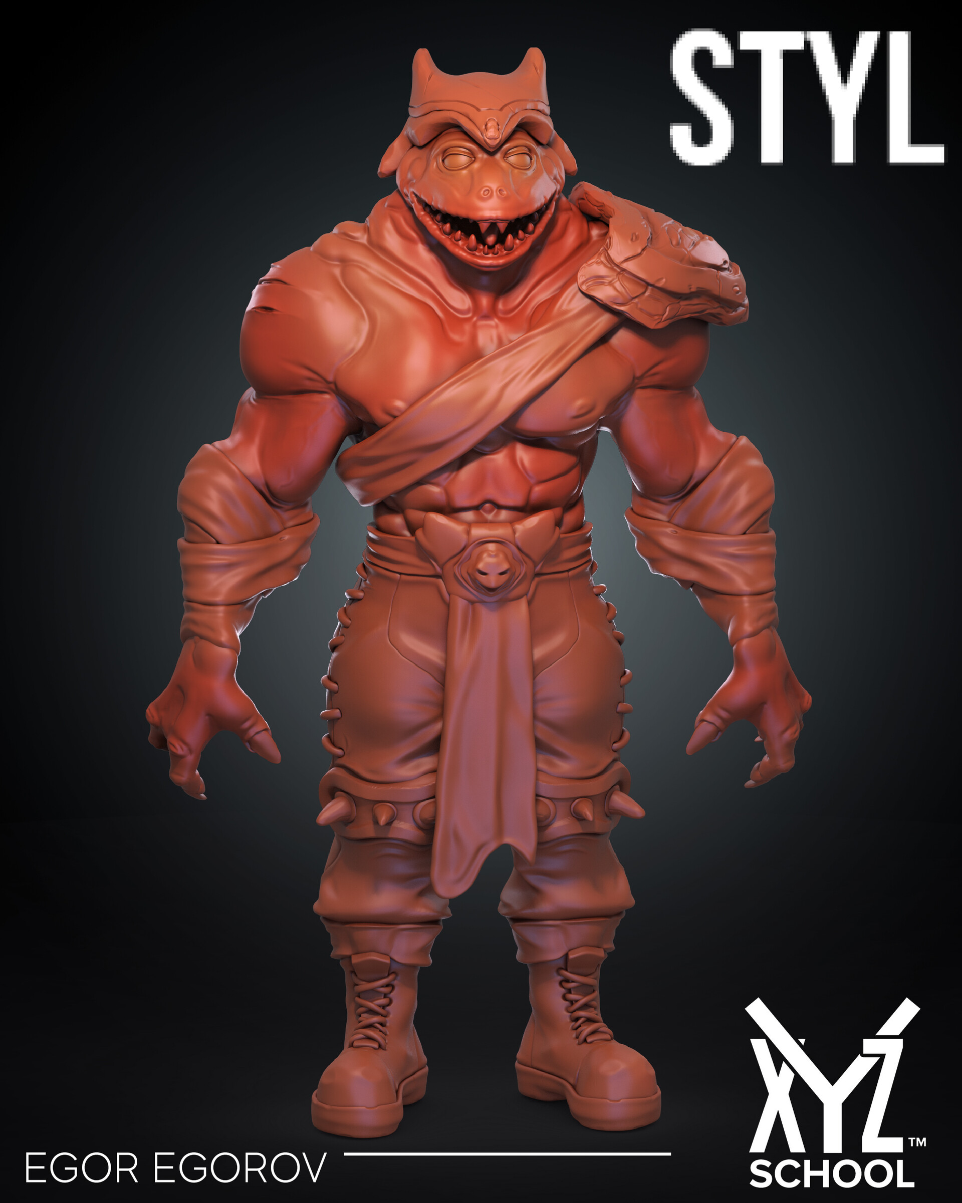 ArtStation - lizard warrior