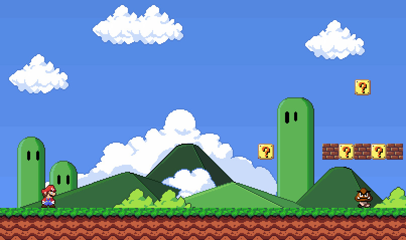 Paper Mario Level Background