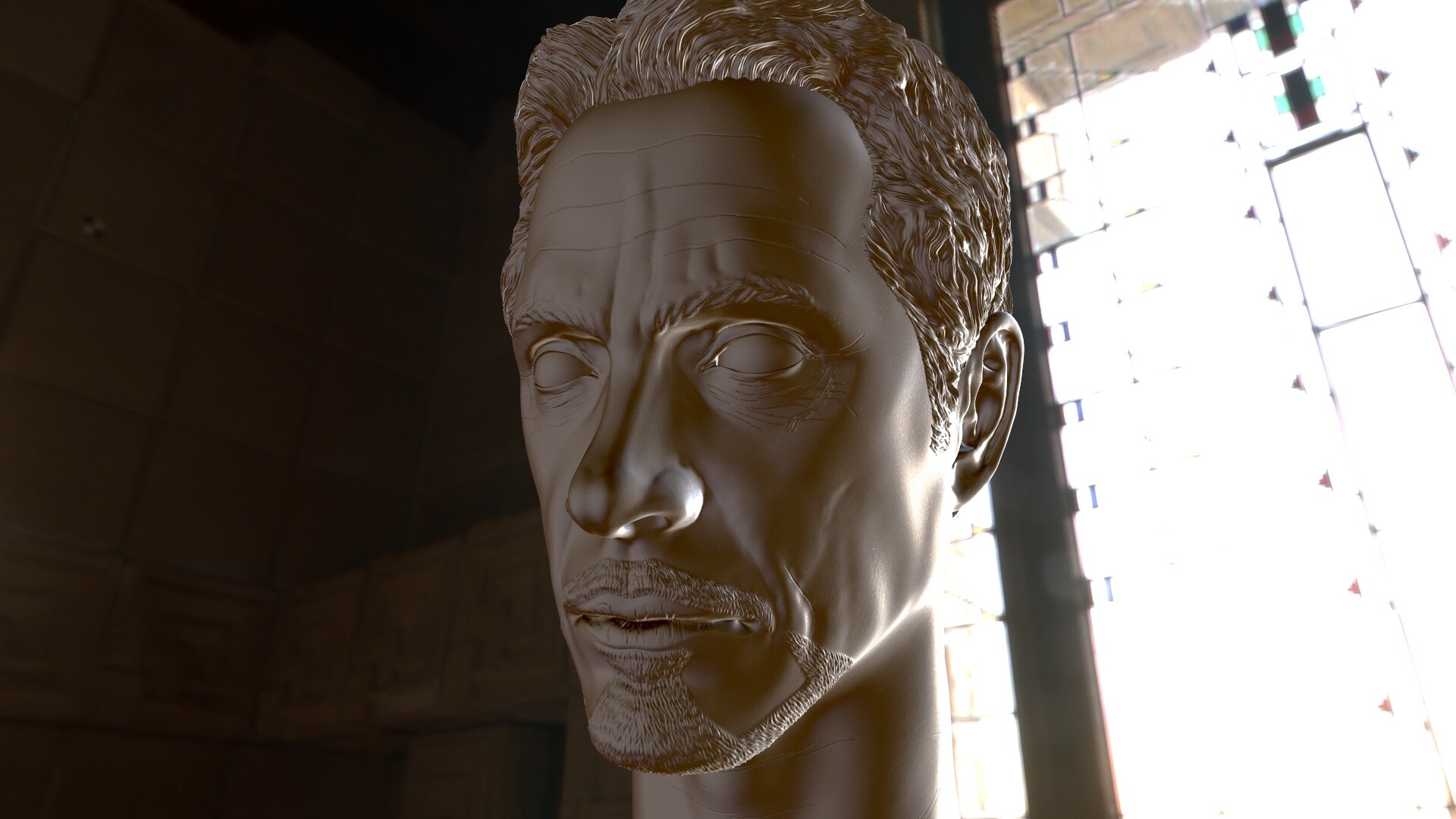 ArtStation - Tony Stark Head Sculpt Not finished