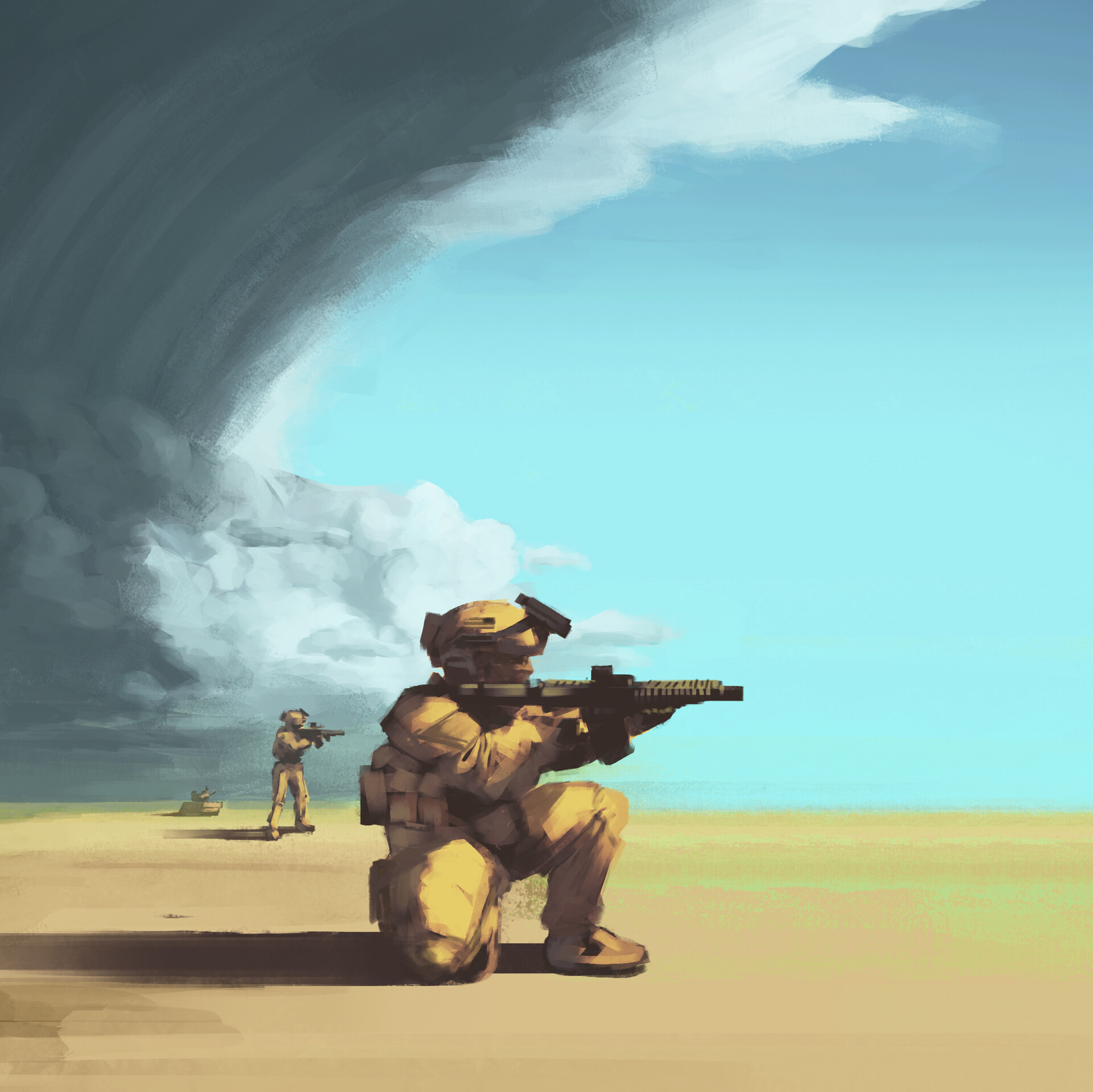 ArtStation - Desert Combat