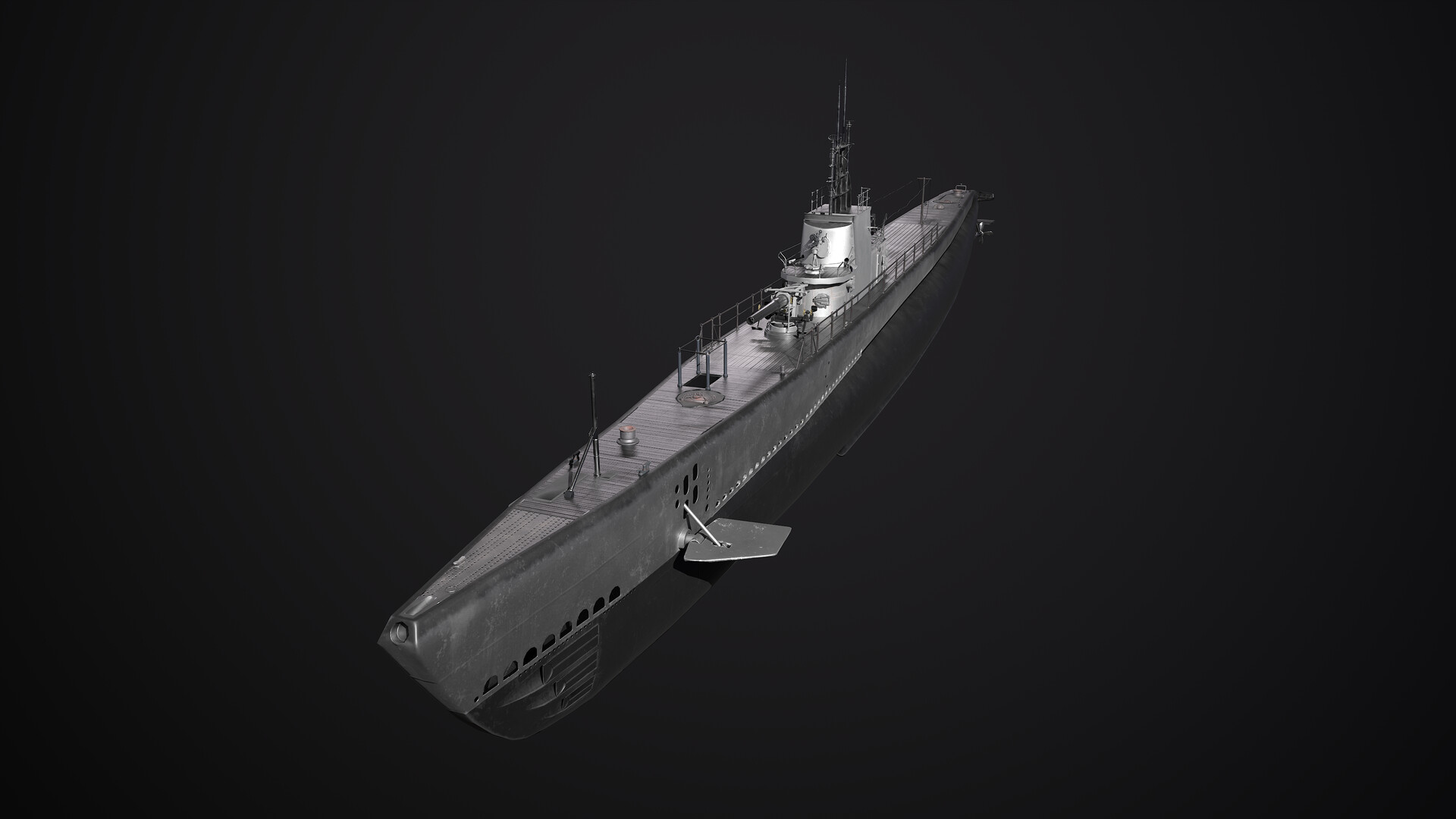 Gato Class Submarine Art