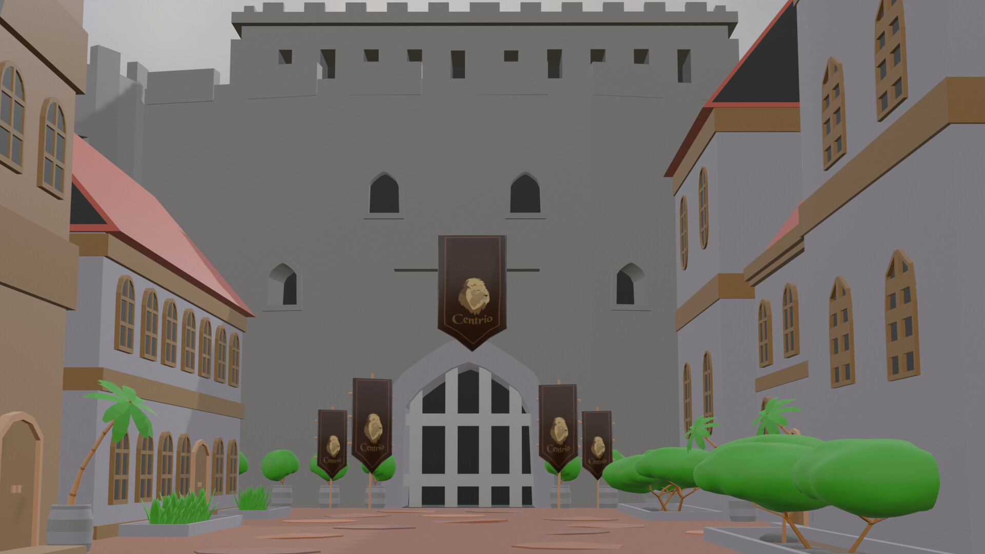 ArtStation - 3d Low Poly Medieval City Collection