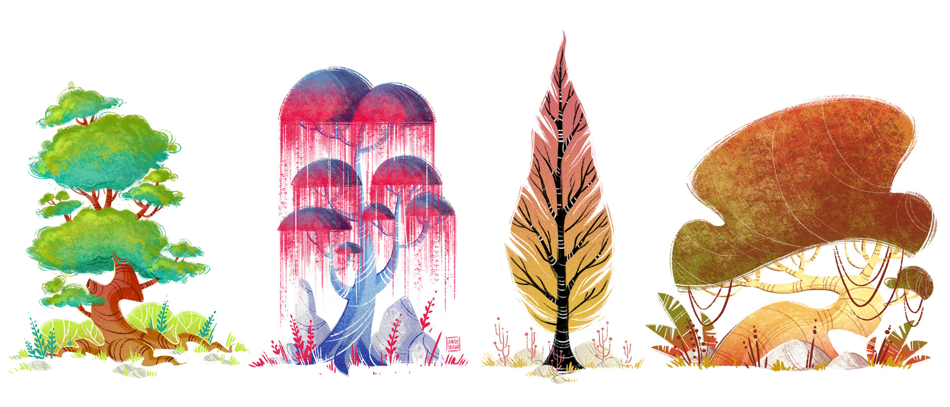 ArtStation - Trees concept- 1