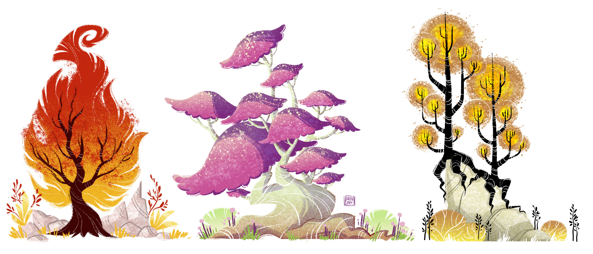 ArtStation - Trees concept - 2