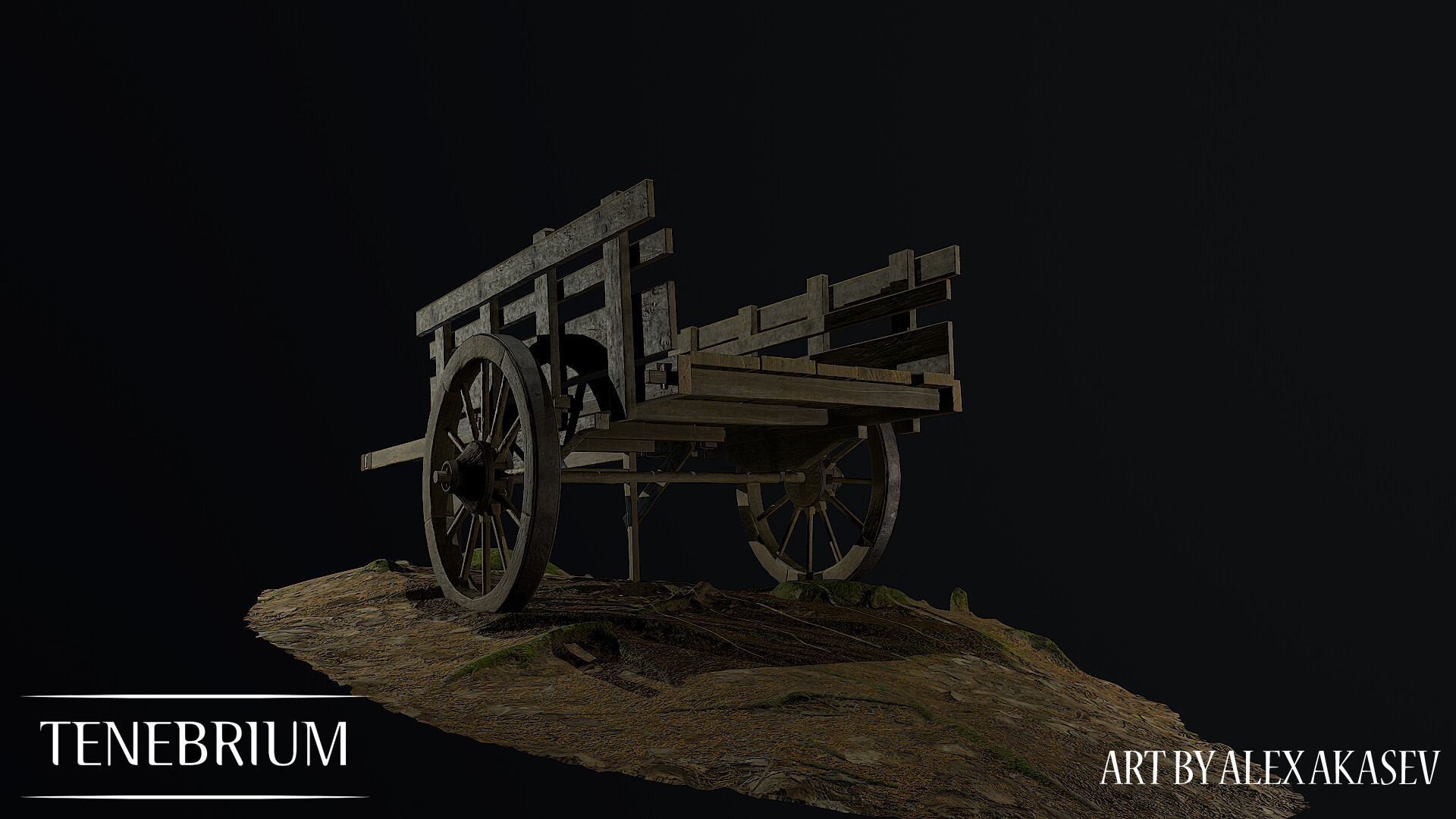 ArtStation - Old wooden cart