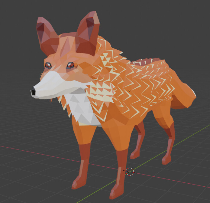 ArtStation - Low Poly Fox