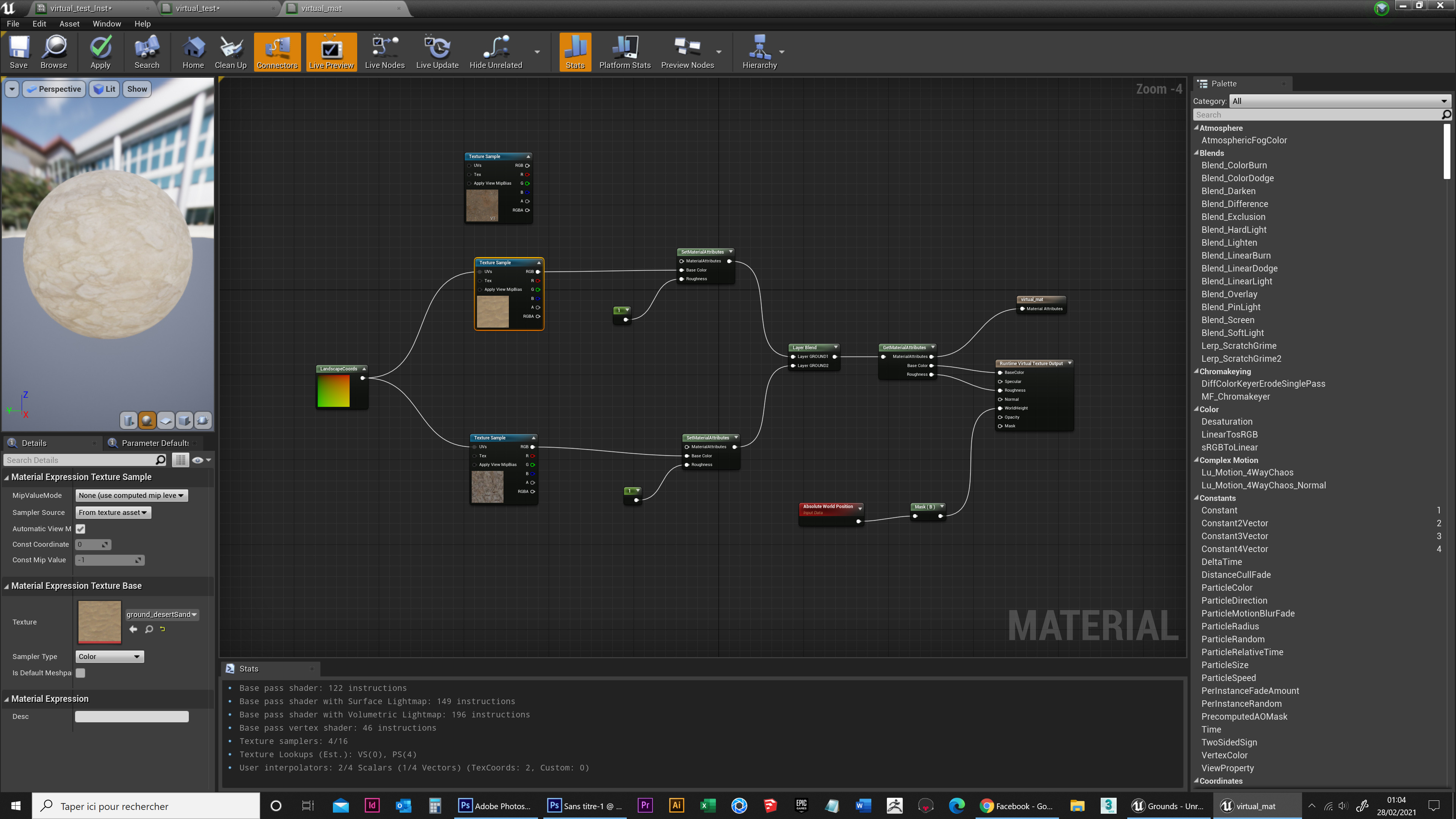 Alexandre Martin MGSTUDIO - Test Runtime Virtual Texture / UE4