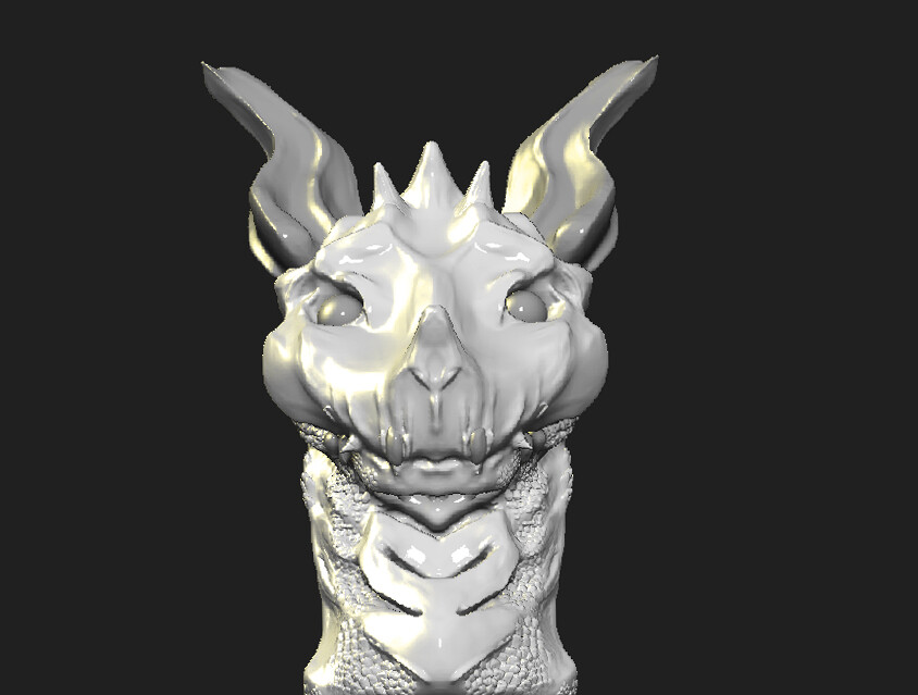ArtStation - visage de dragon essai