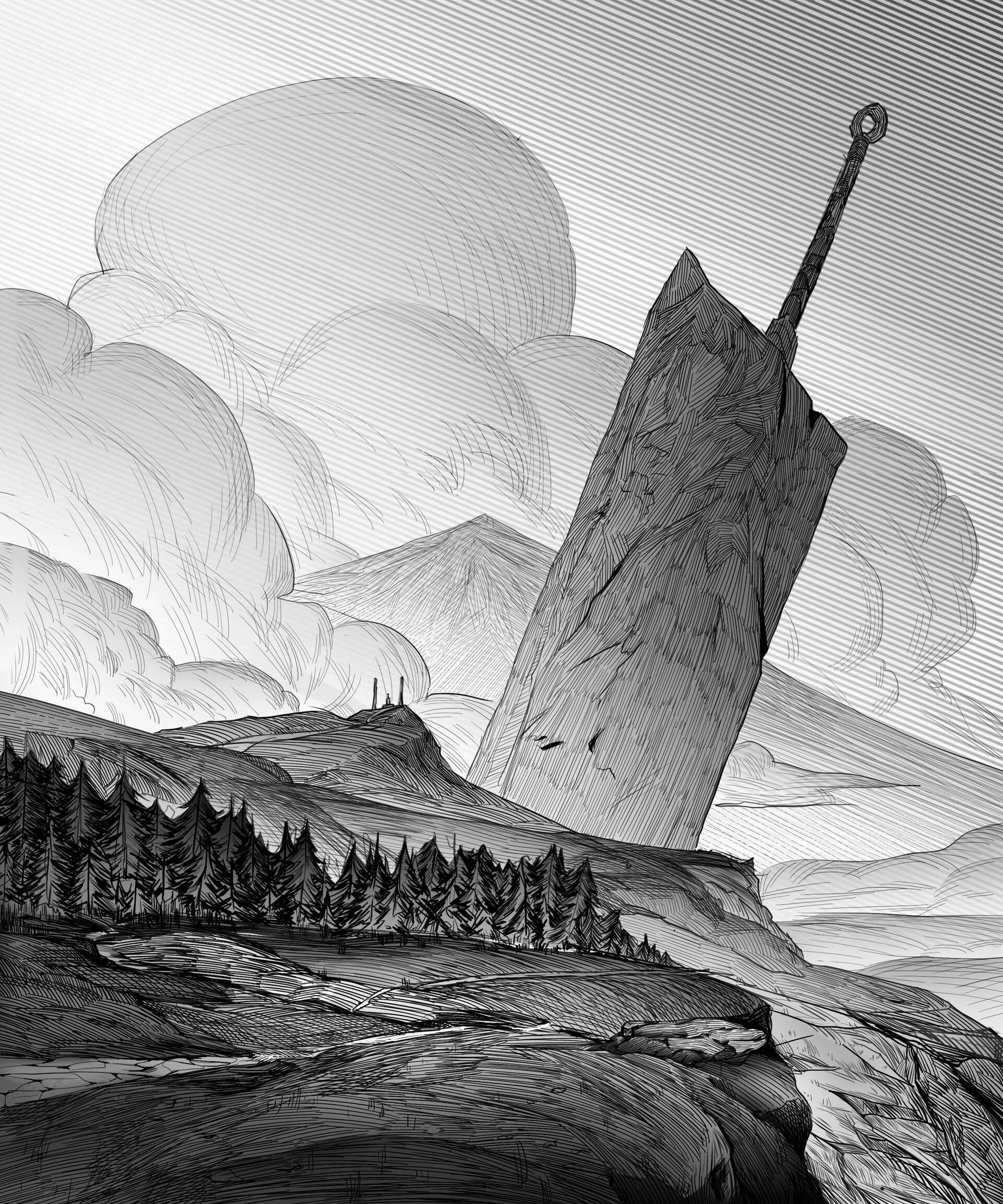 ArtStation - Sword in Ground