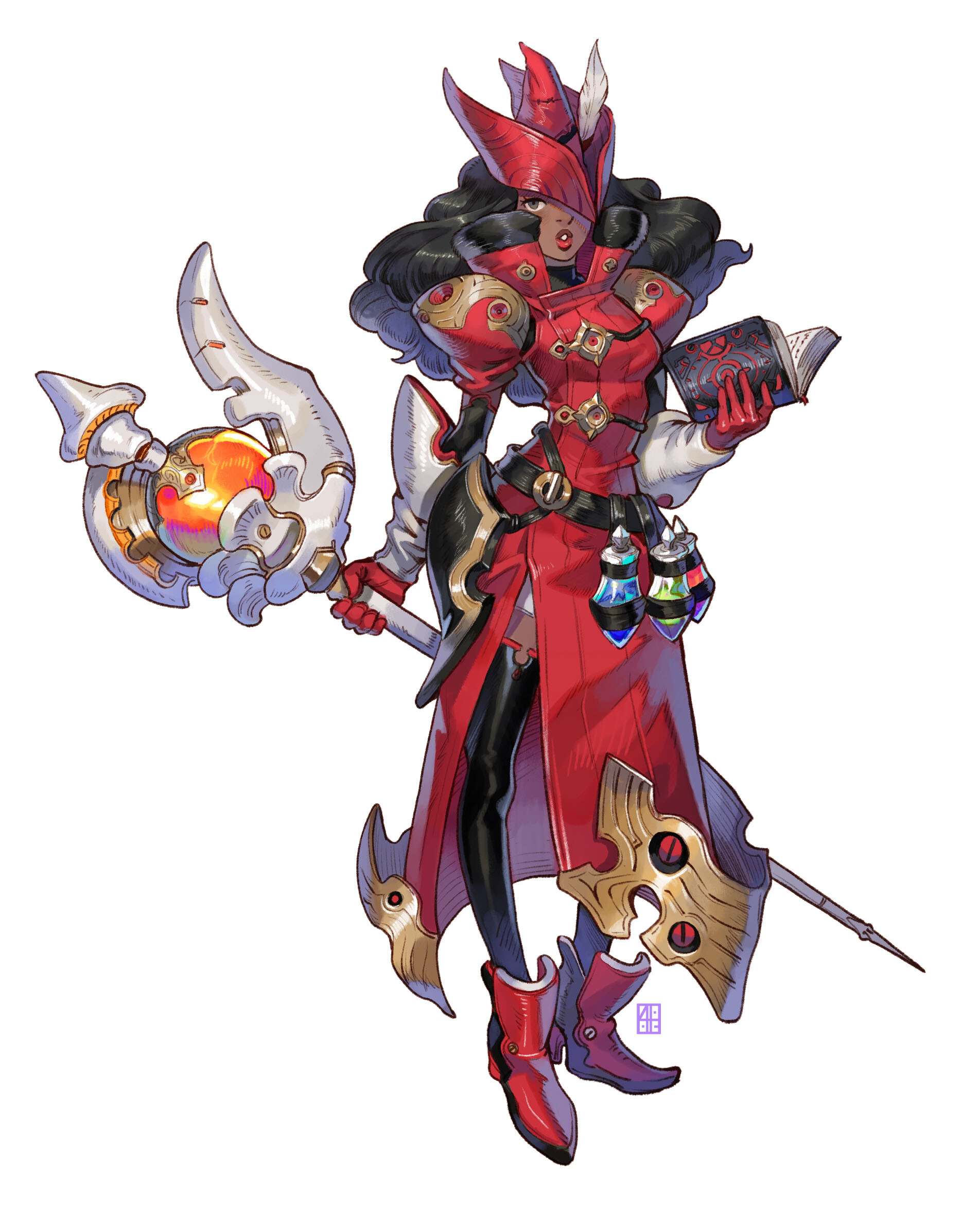 The Red Mage by Alejandro Tio Gary : r/EbonyImagination