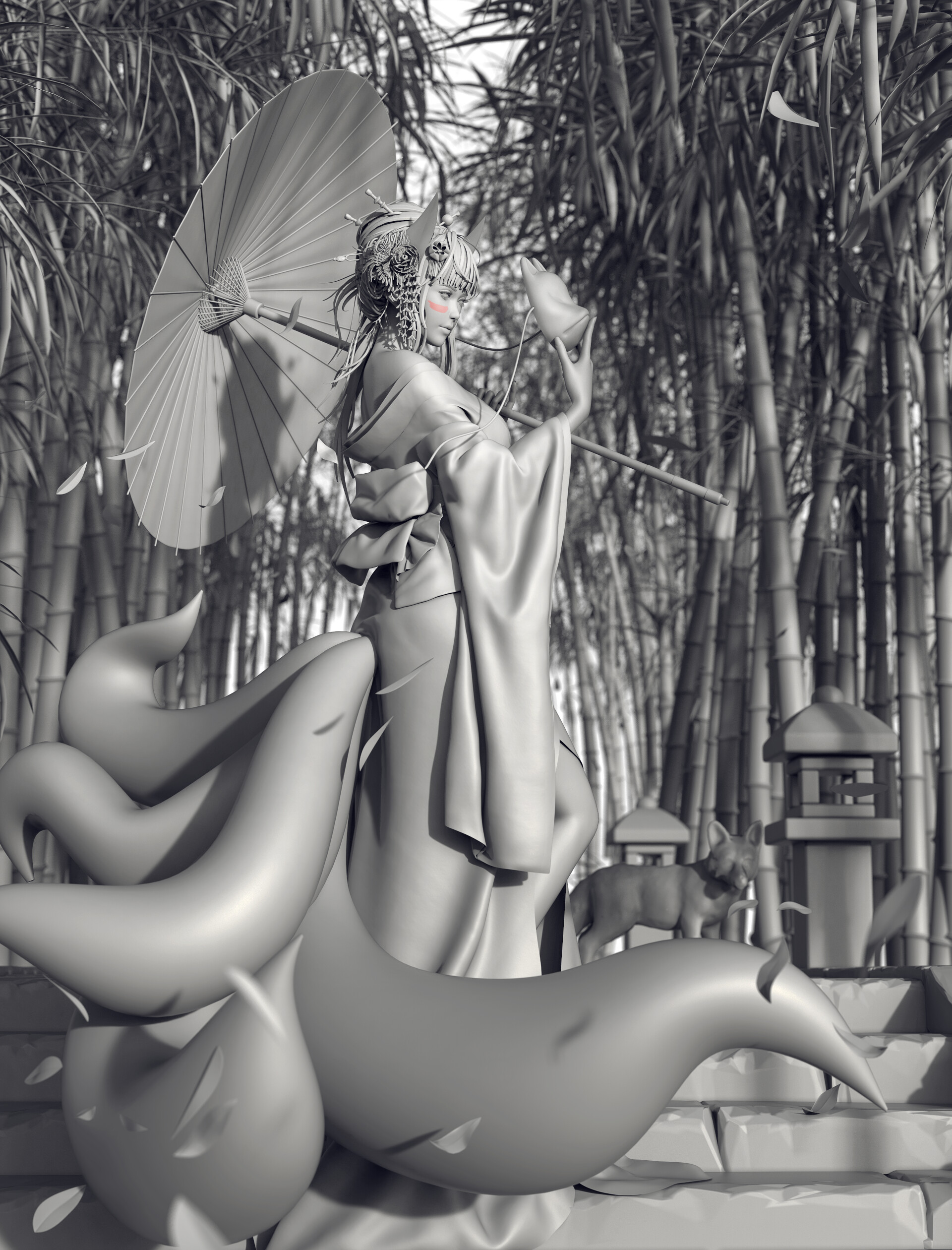 ABOUTCG - ABOUTCG美型课刘同学模型作品