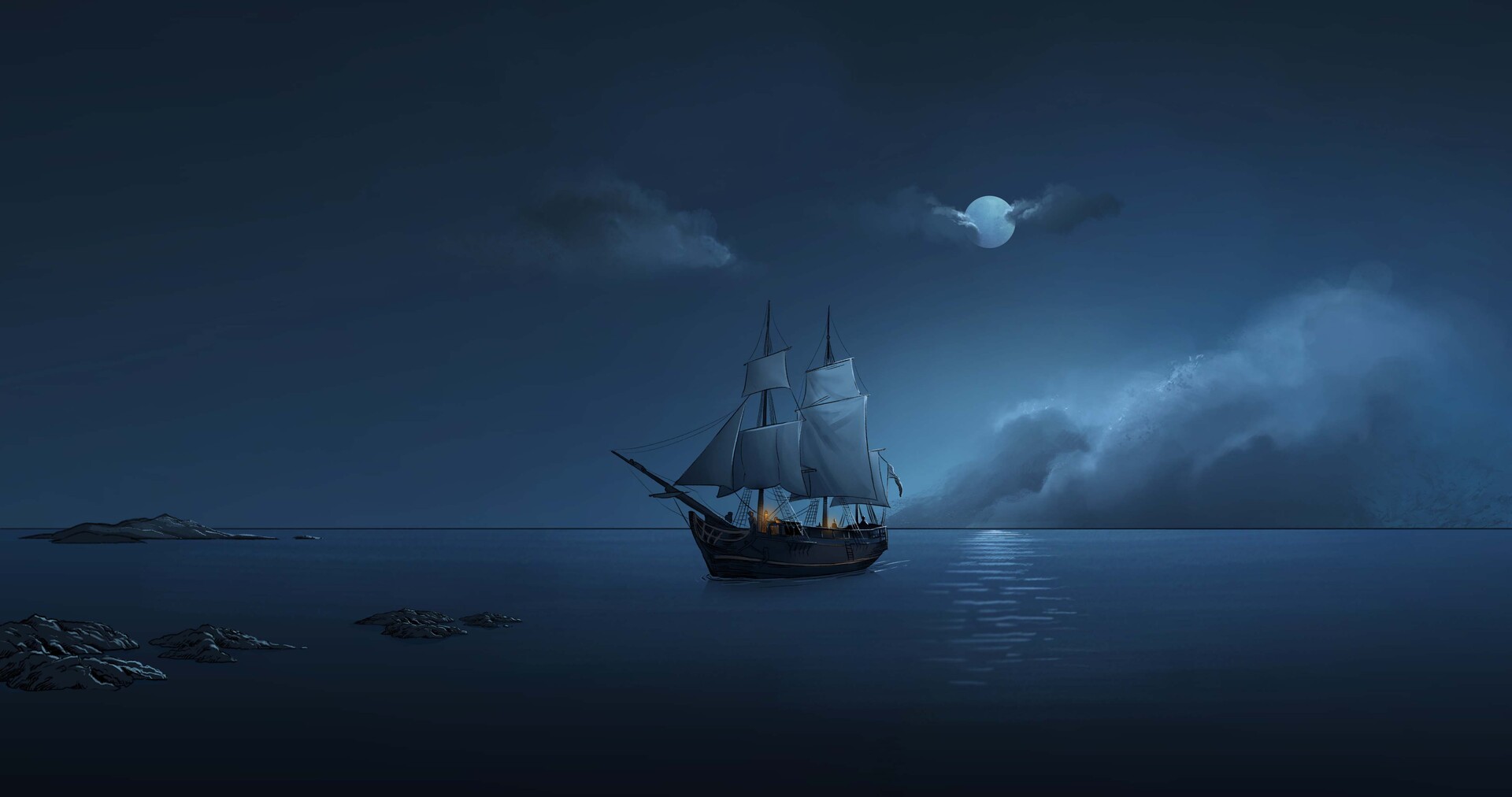 Neil Reed - Interactive Shipwreck Cinematic Frames