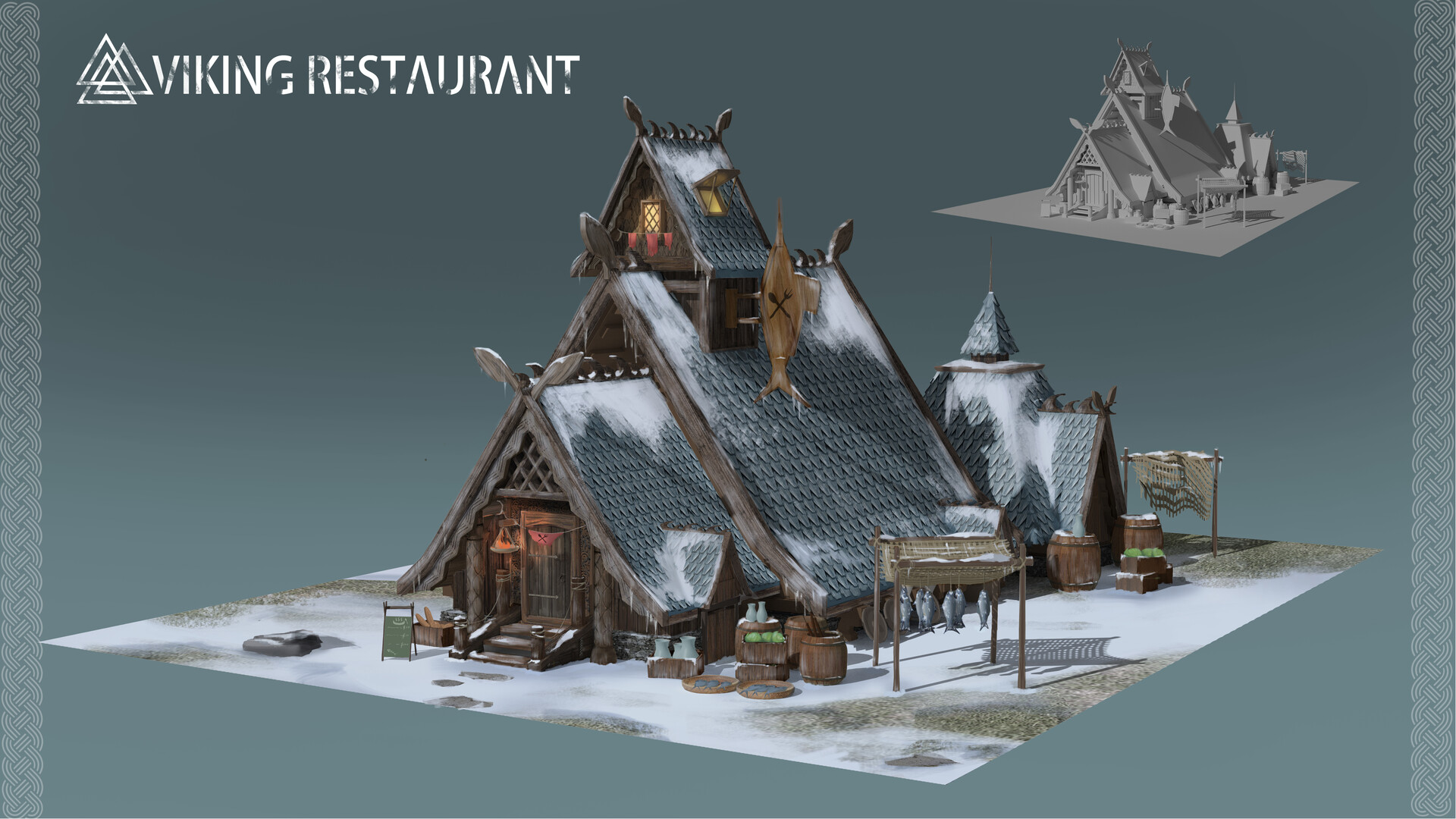 ArtStation - Viking restaurant