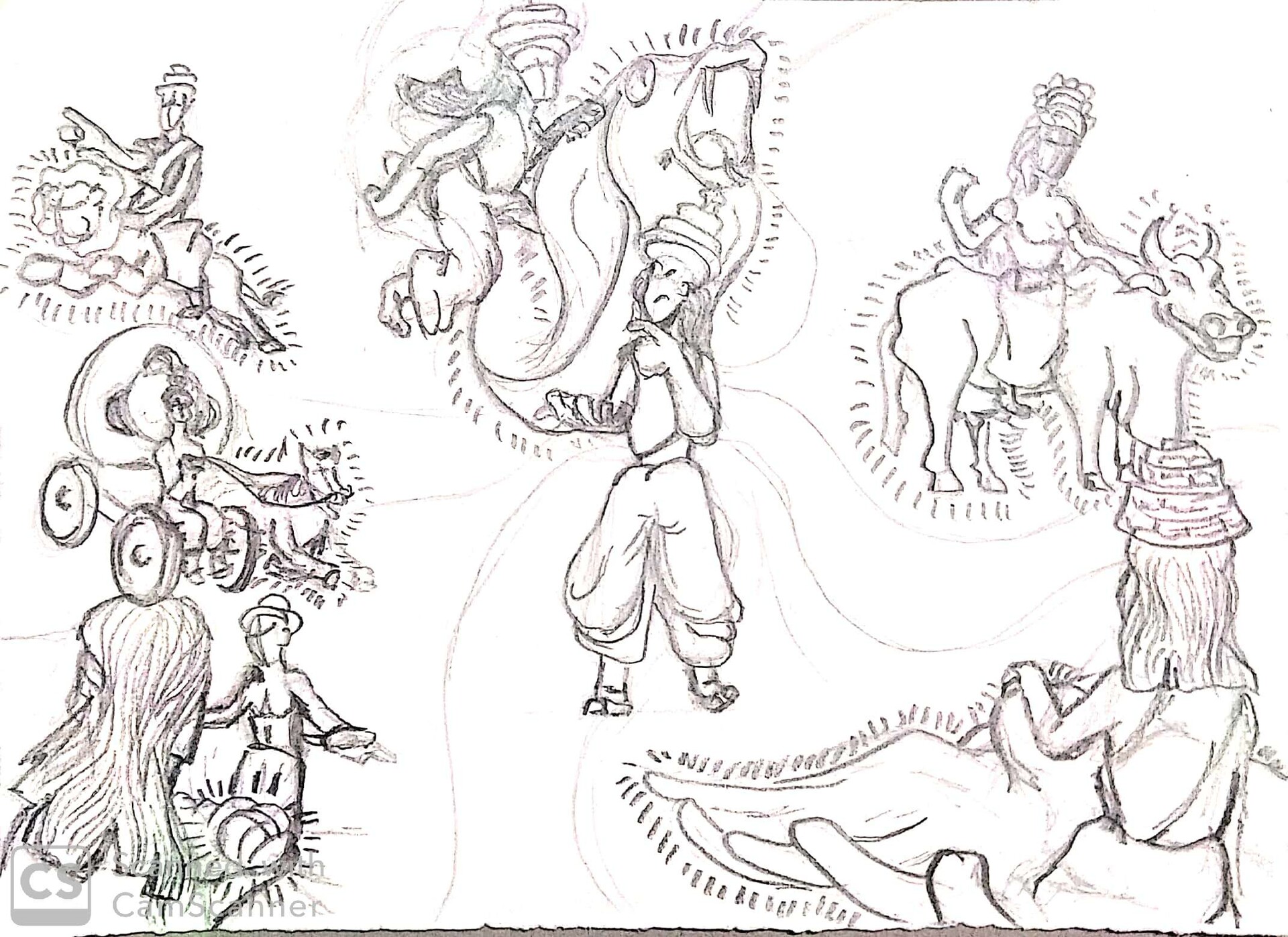 ArtStation - birth of Airavat, the "vaahan" (vehicle) serving lord Indra