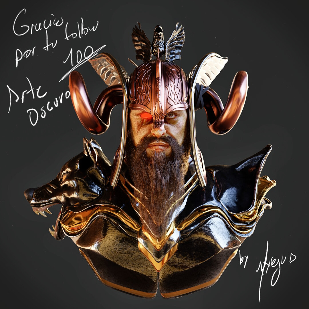 ArtStation - Odin, Nordic God
