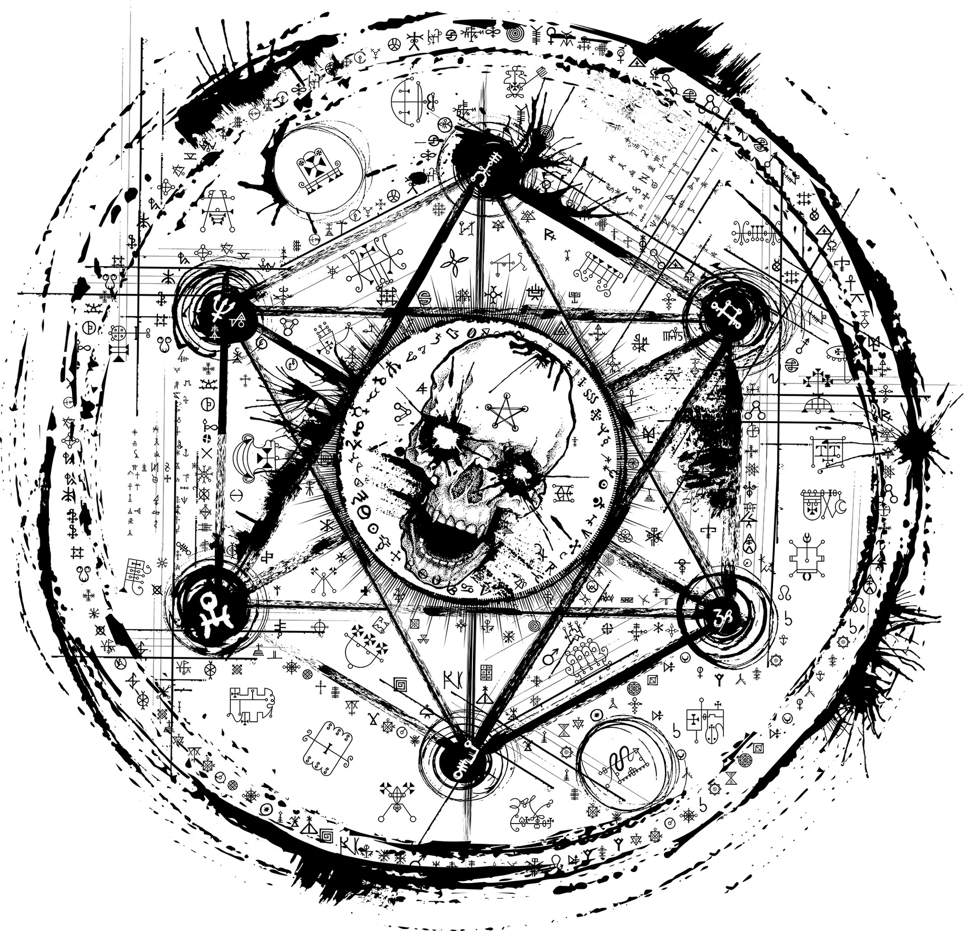 how to draw magic circle