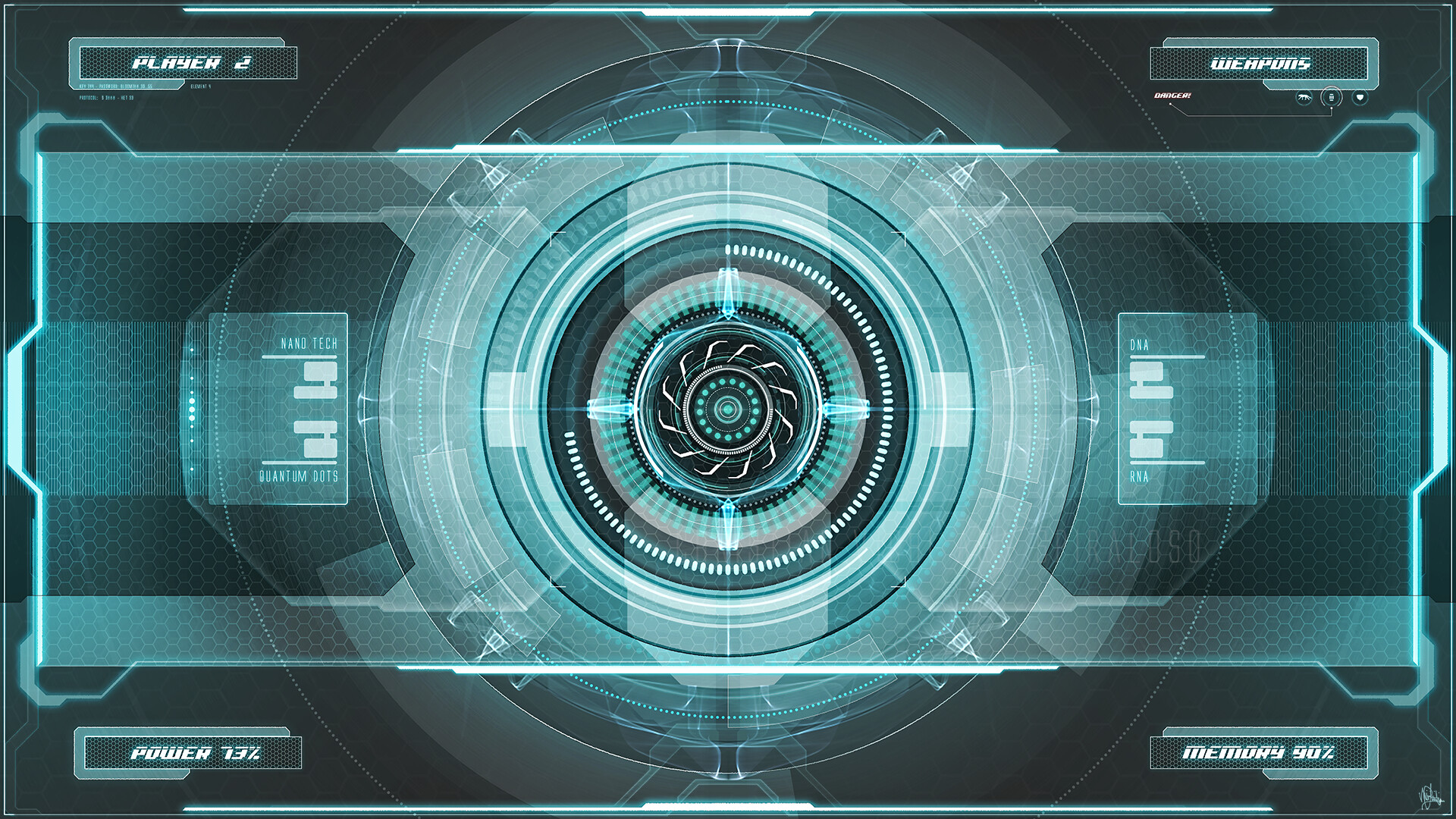 ArtStation - Light Tech HUD / UI