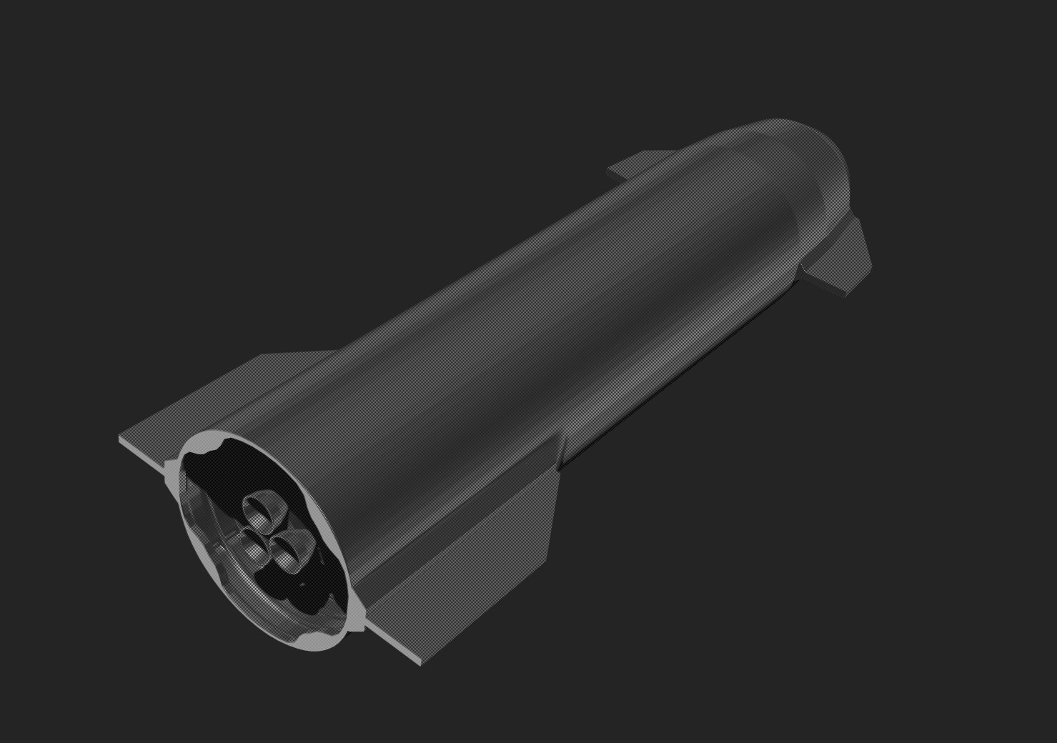 Joe Kiely - Starship Model and Scenes with some Megacans.