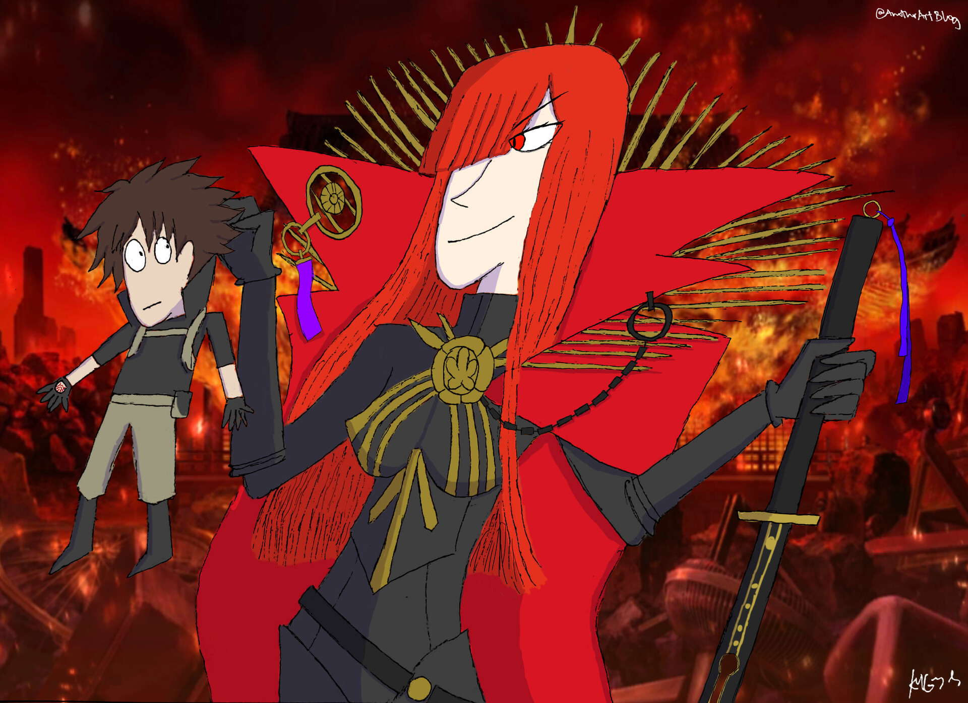 ArtStation - [FGO] Demon King's Tiny Master