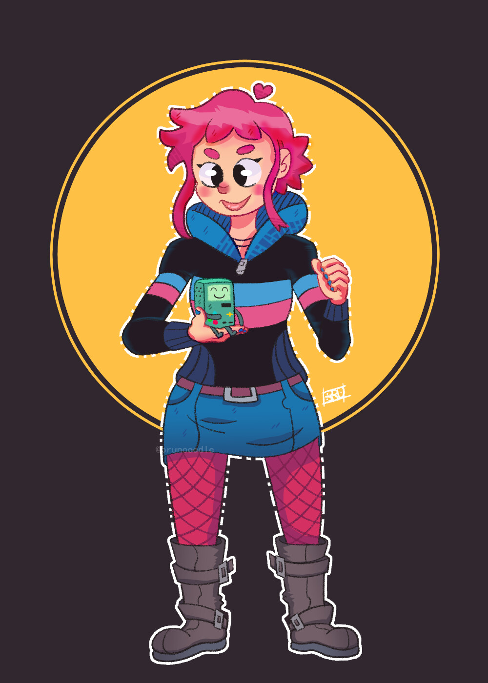 ArtStation - Ramona Flowers and BMO from adventure Time!