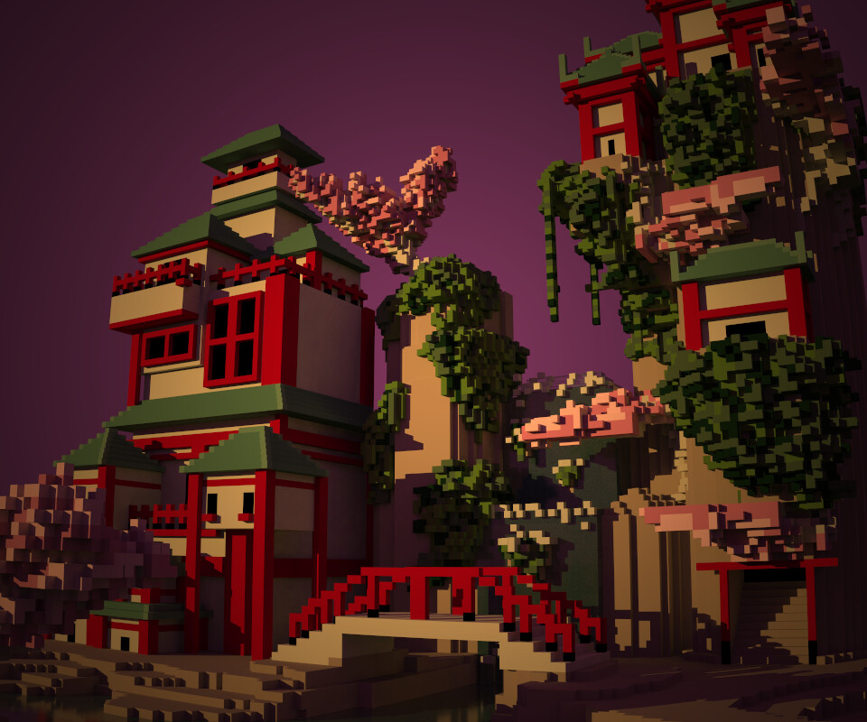 Oscar Marcos - Temple voxel