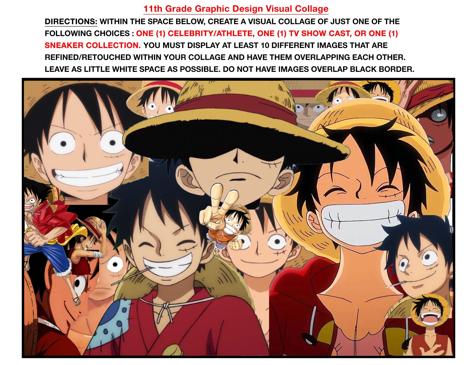 ArtStation - Luffy Visual Collage