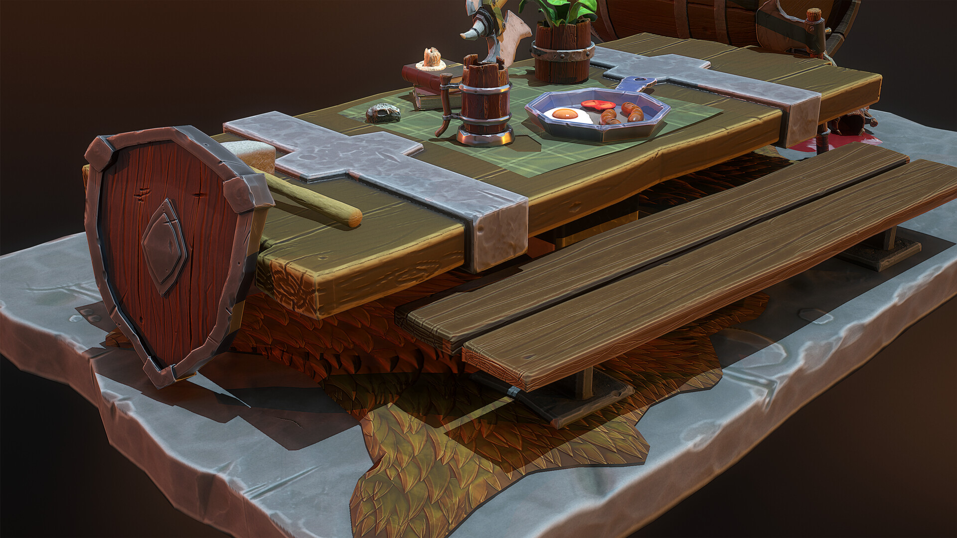 ArtStation - Stylized Breakfast Scene