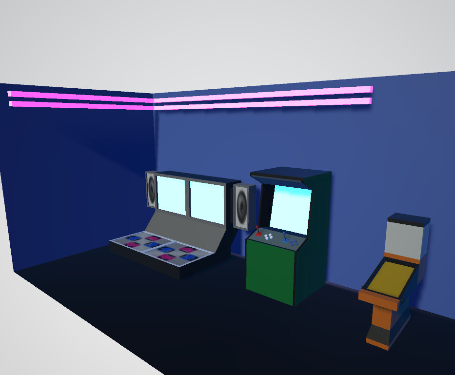 ArtStation - Low Poly Arcade 3D Model