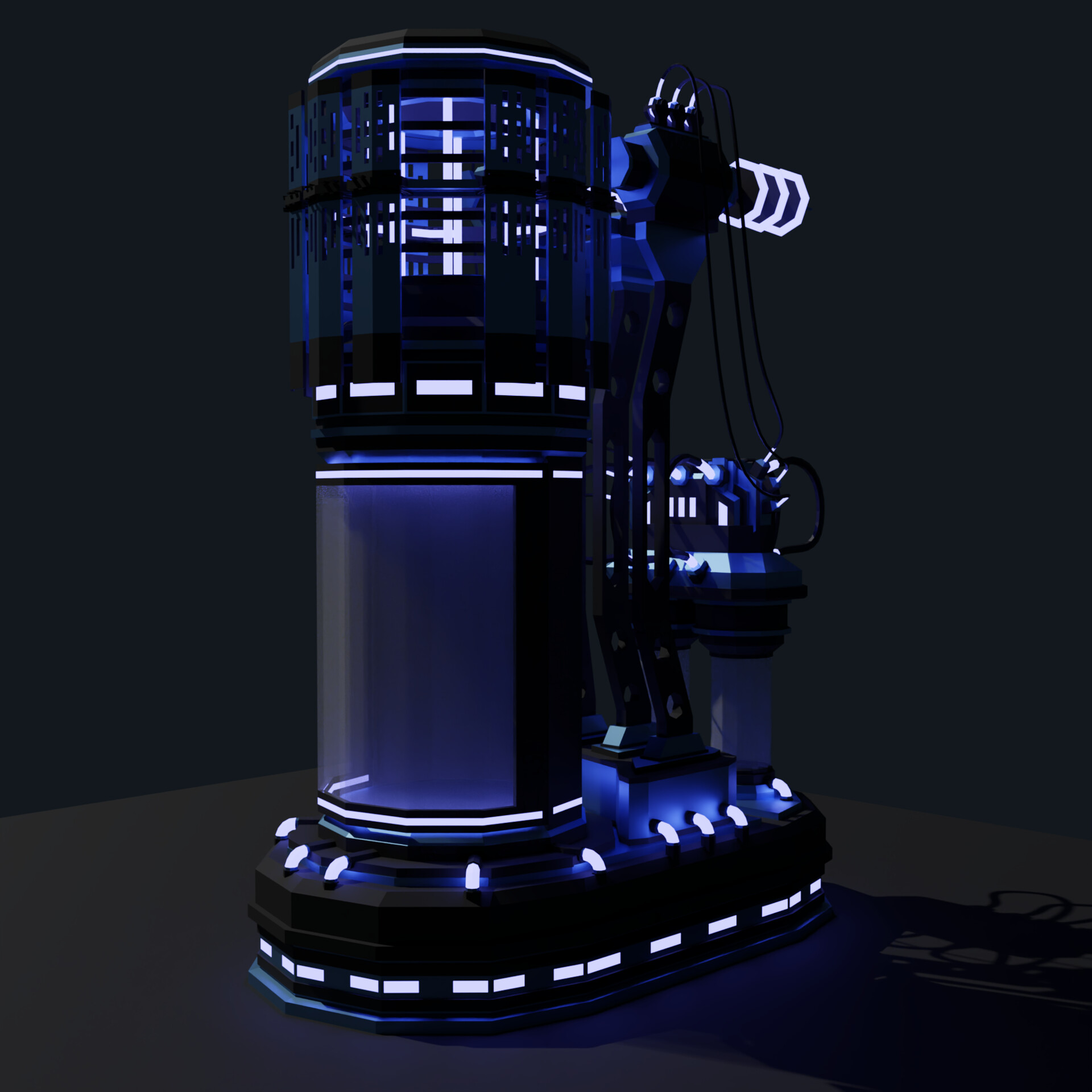 ArtStation - Learning 3D modeling: Sci fi energy cell storage