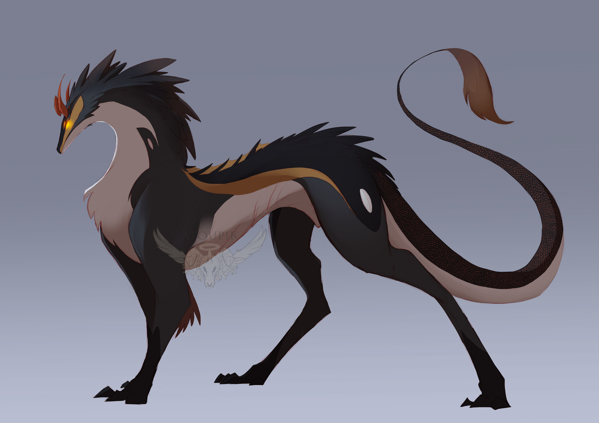 ArtStation - creature designe / golden kirin