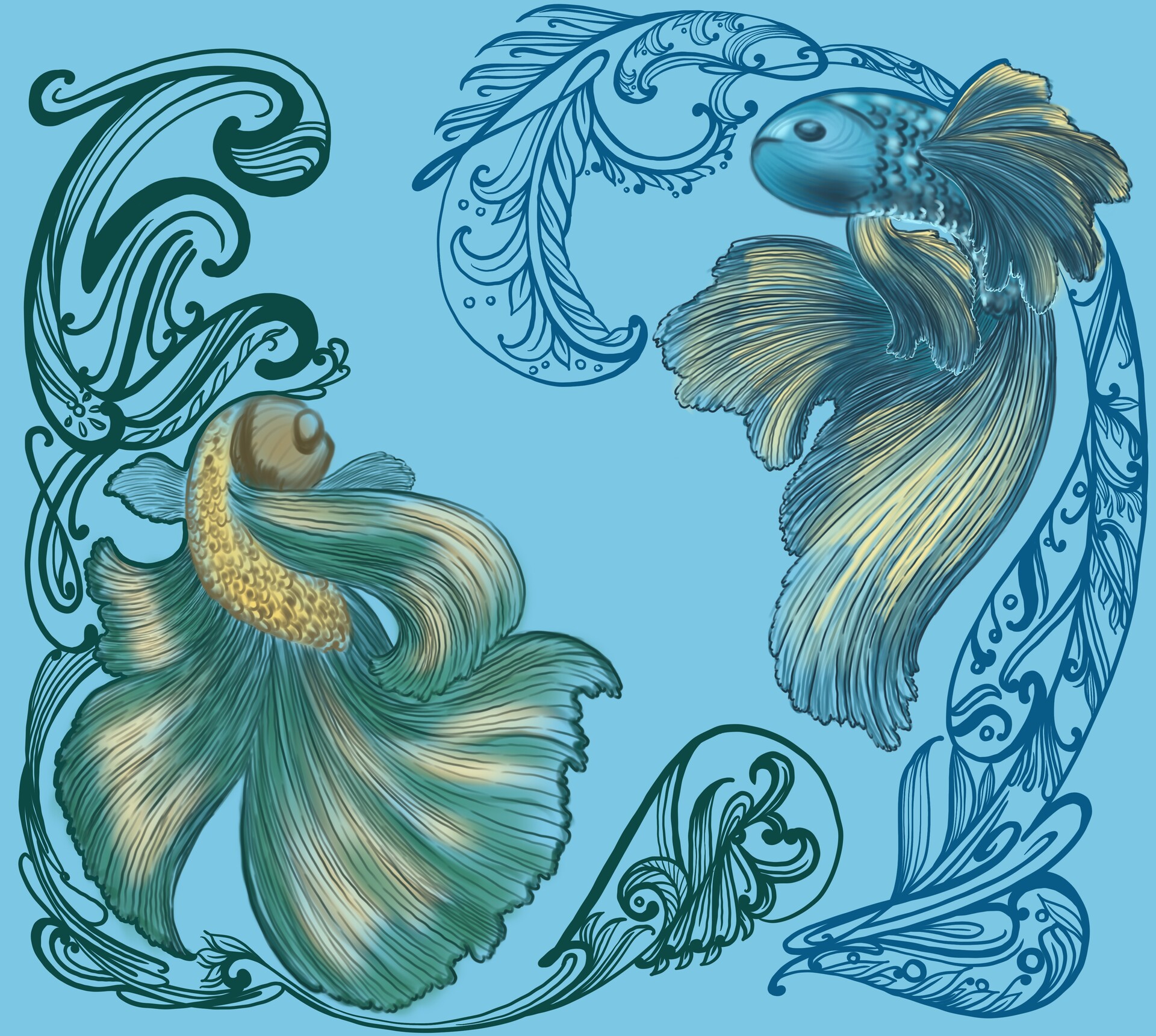 ArtStation - Two fish