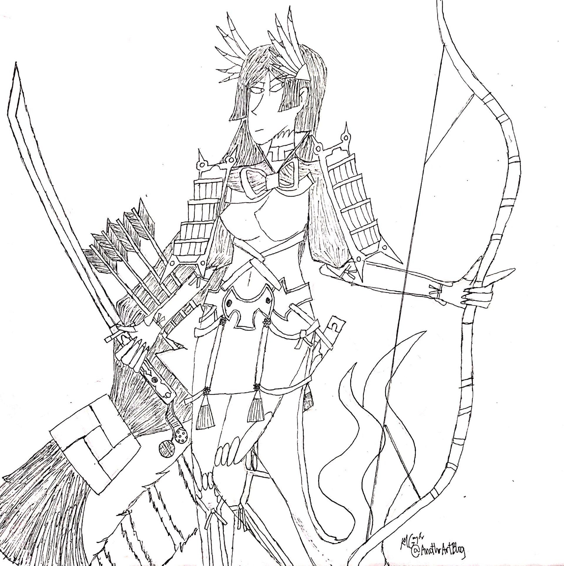 ArtStation - [FGO] Minamoto no Raikou sketch