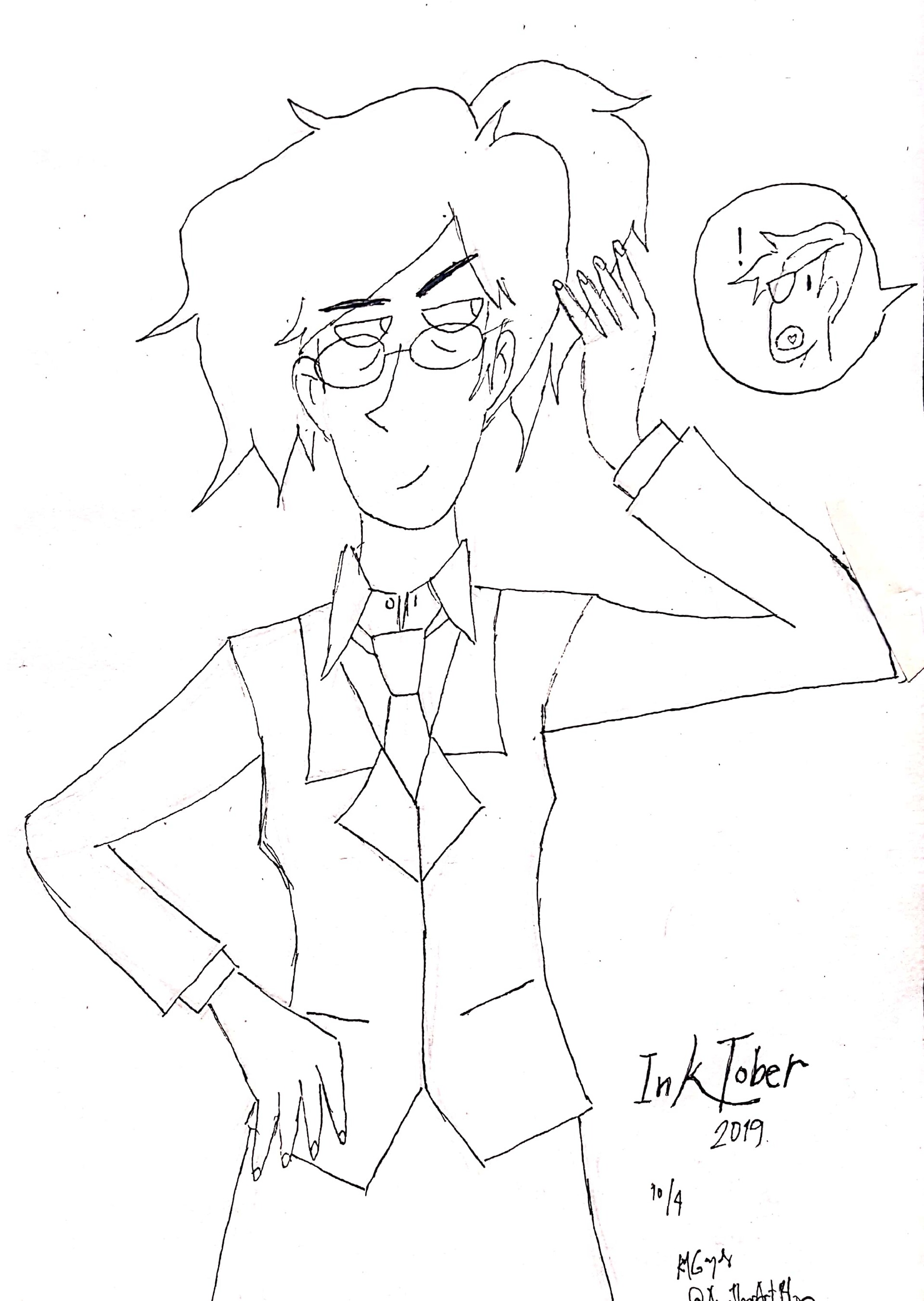 ArtStation - [OC] Inktober 2019 - Formal Wear