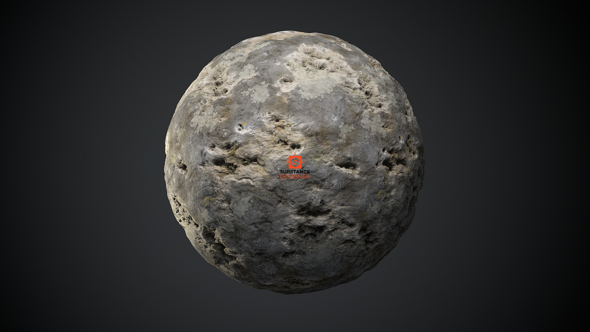 ArtStation - Eroded Stone with Lichen