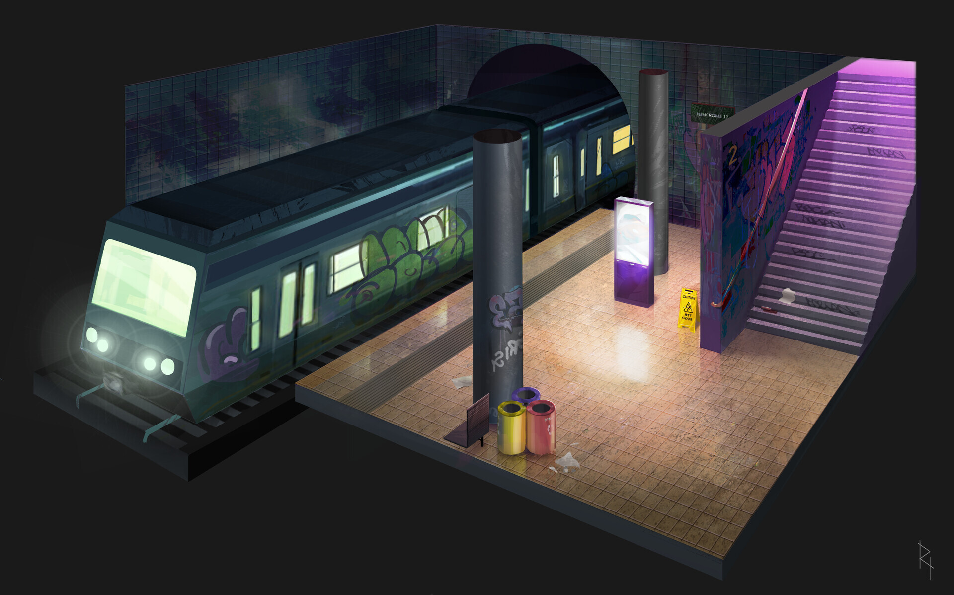 ArtStation - Metro Station