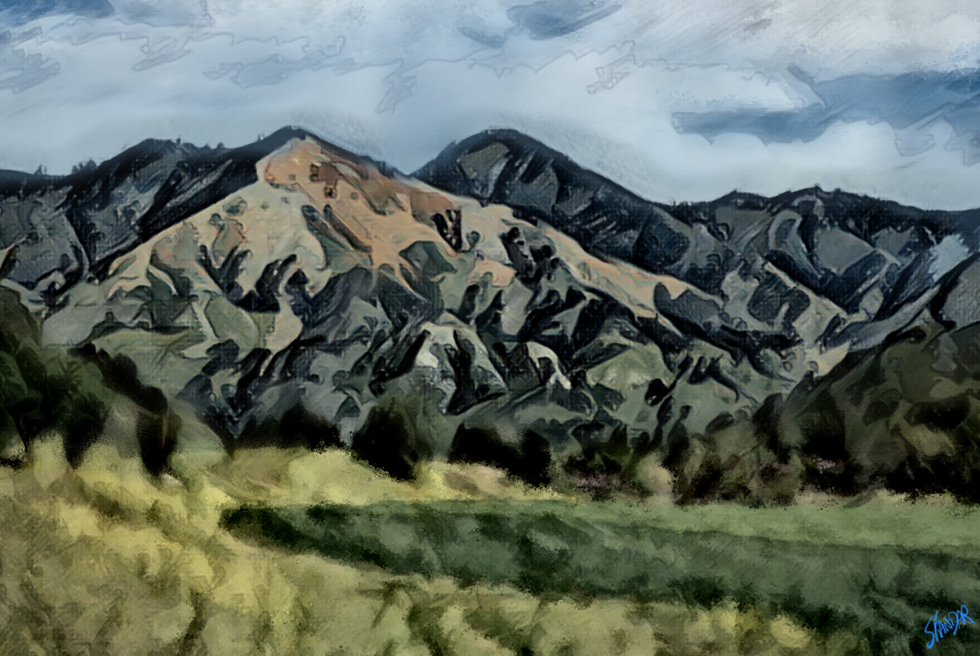 ArtStation - Grass MT & Zaca peak