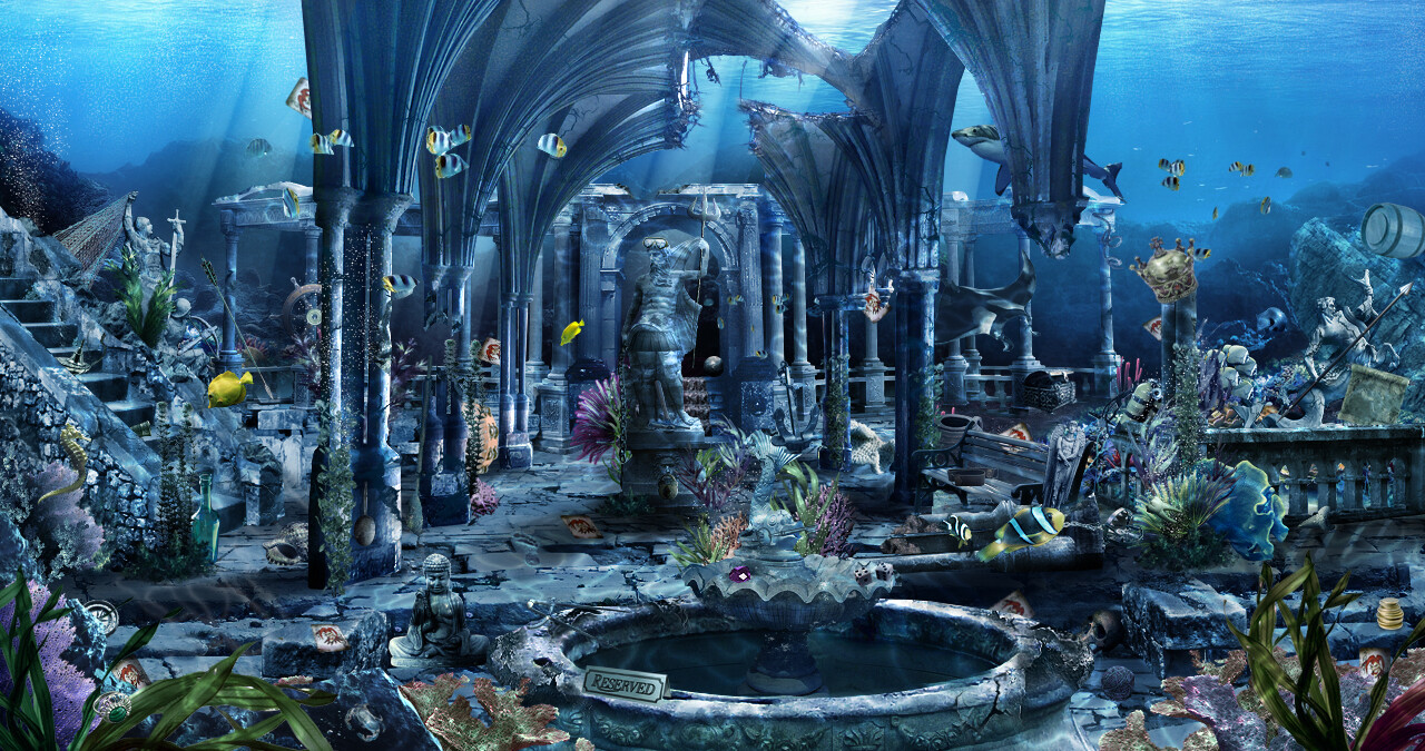 ArtStation - Underwater Background for the table game