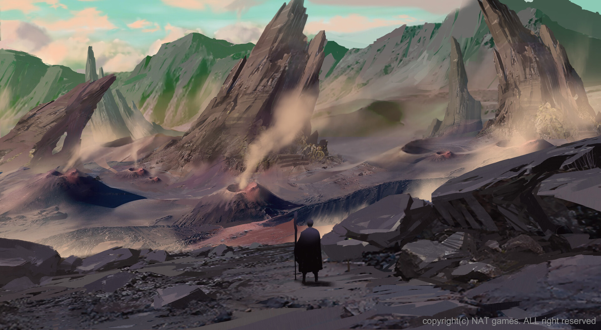 ArtStation - Project V4-volcano conept art