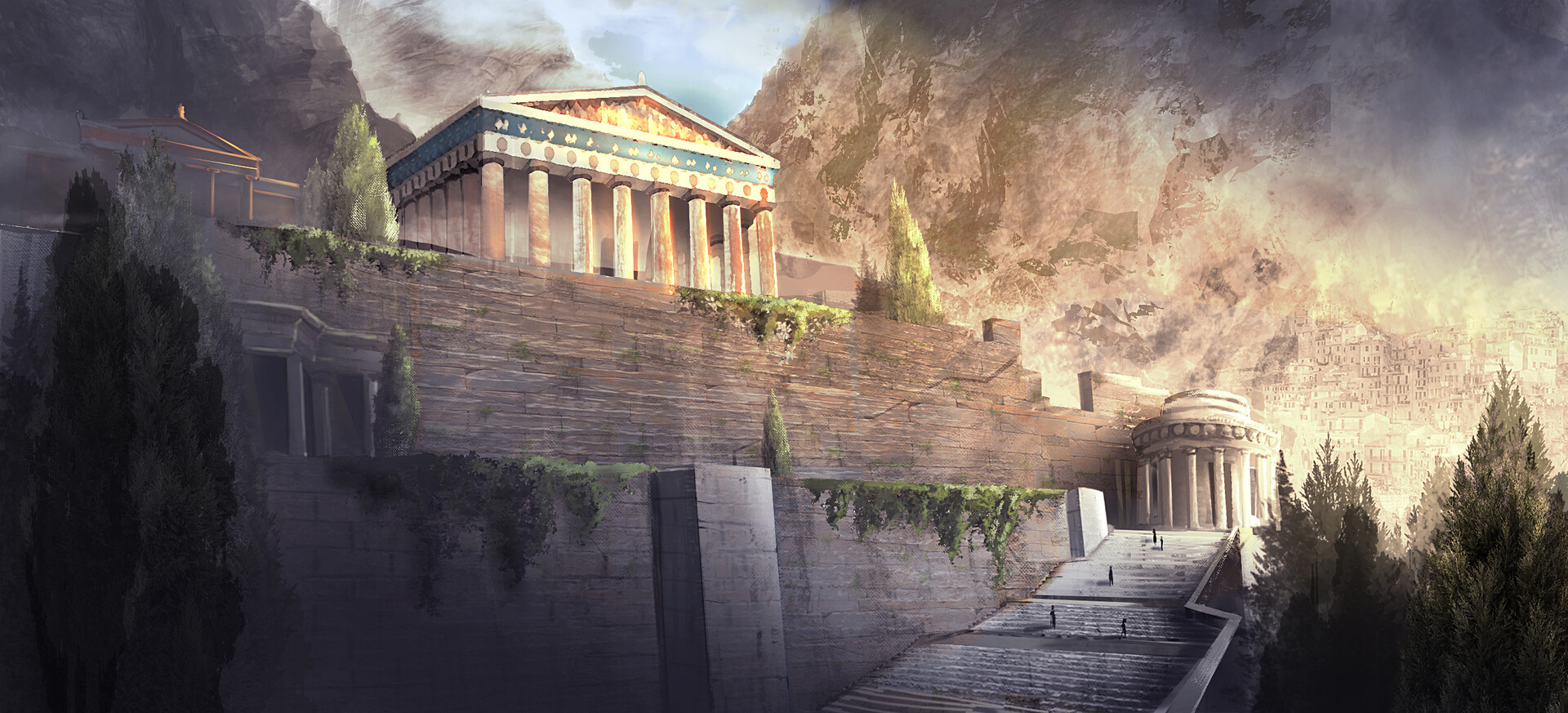 ArtStation - Greek temple.