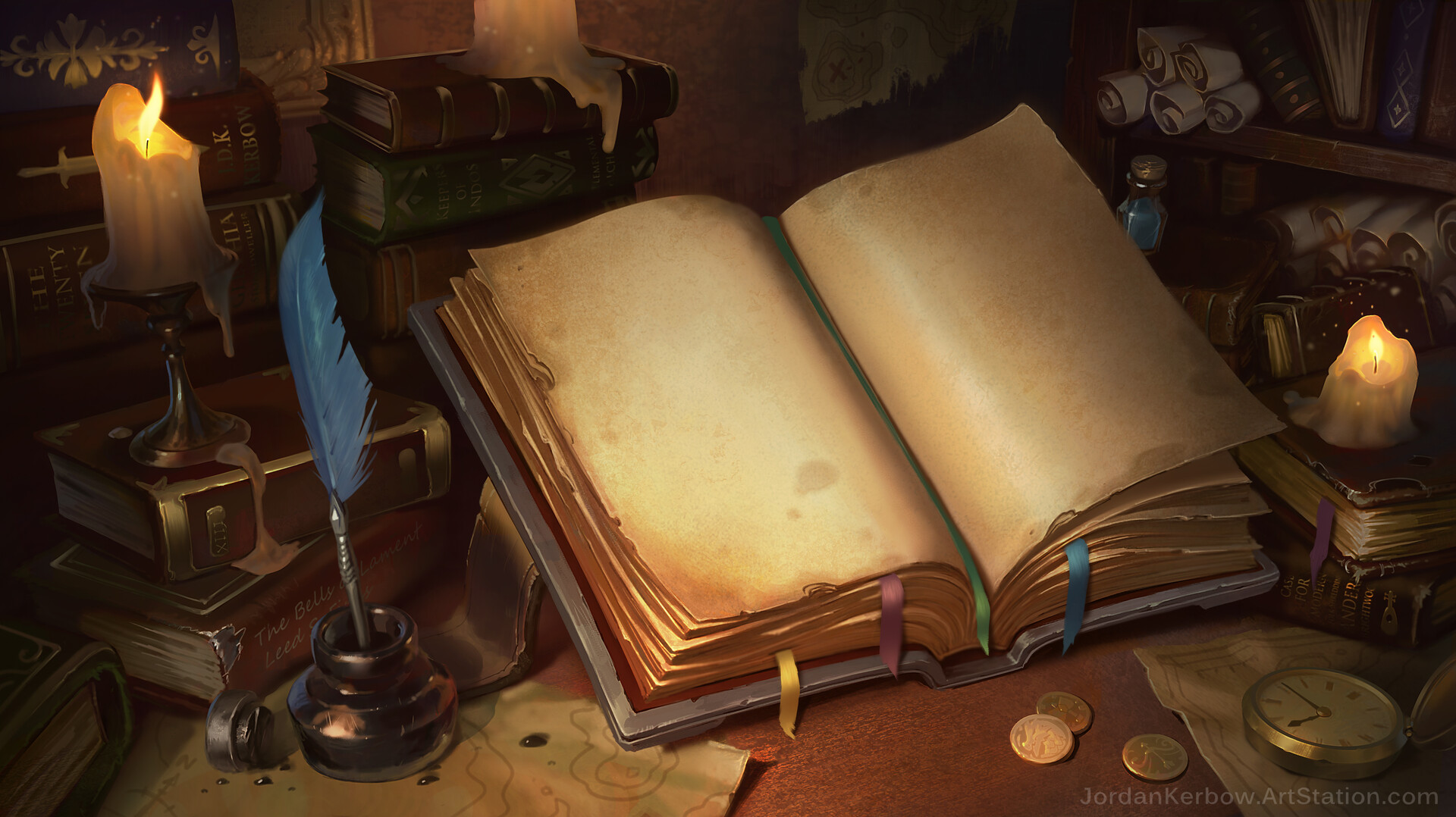 ArtStation - Commission: Alchemy RPG- Father's Diary