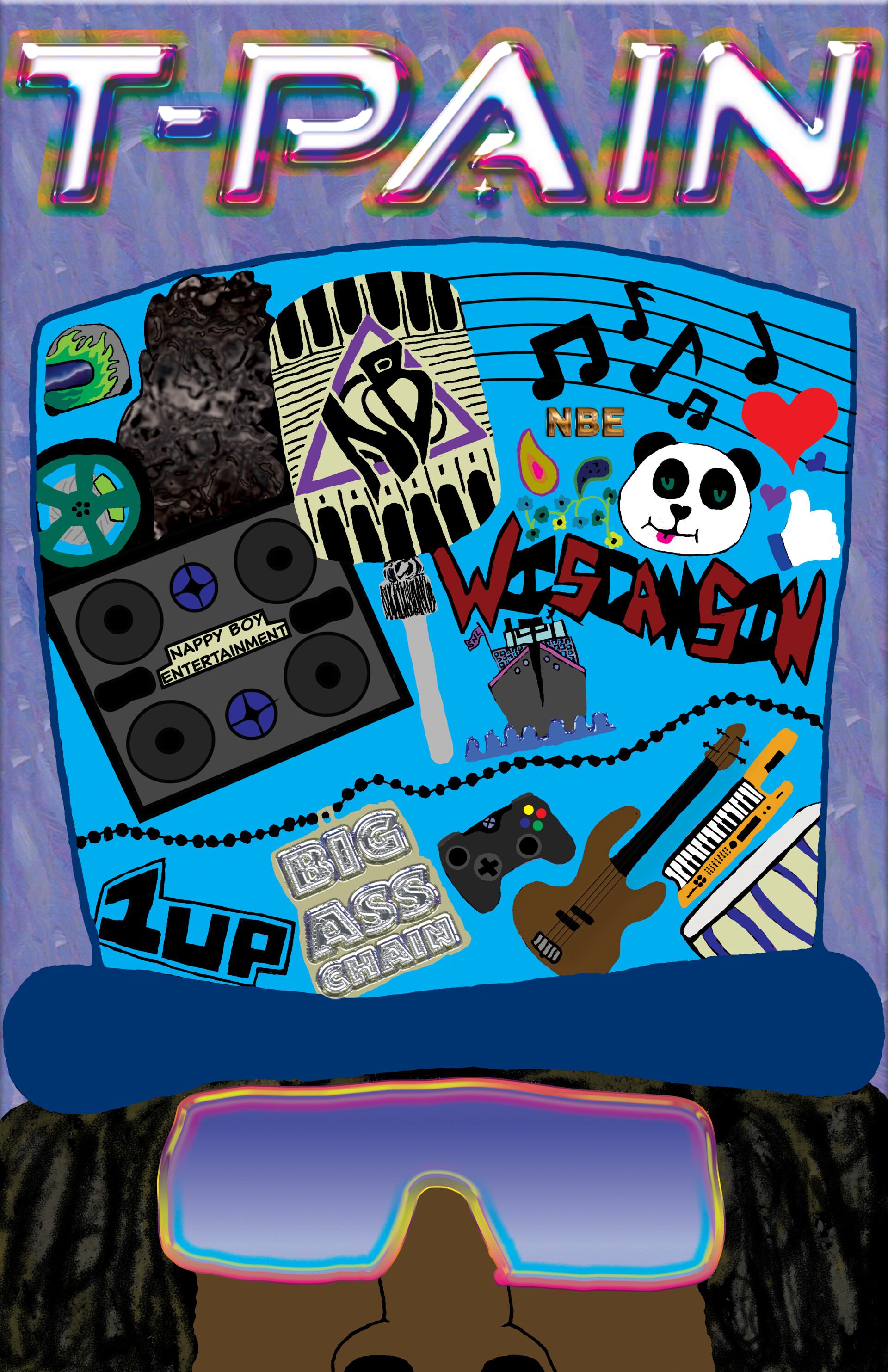 ArtStation - Favorite Music Artist Poster= 🎵T-Pain 🎙🎶