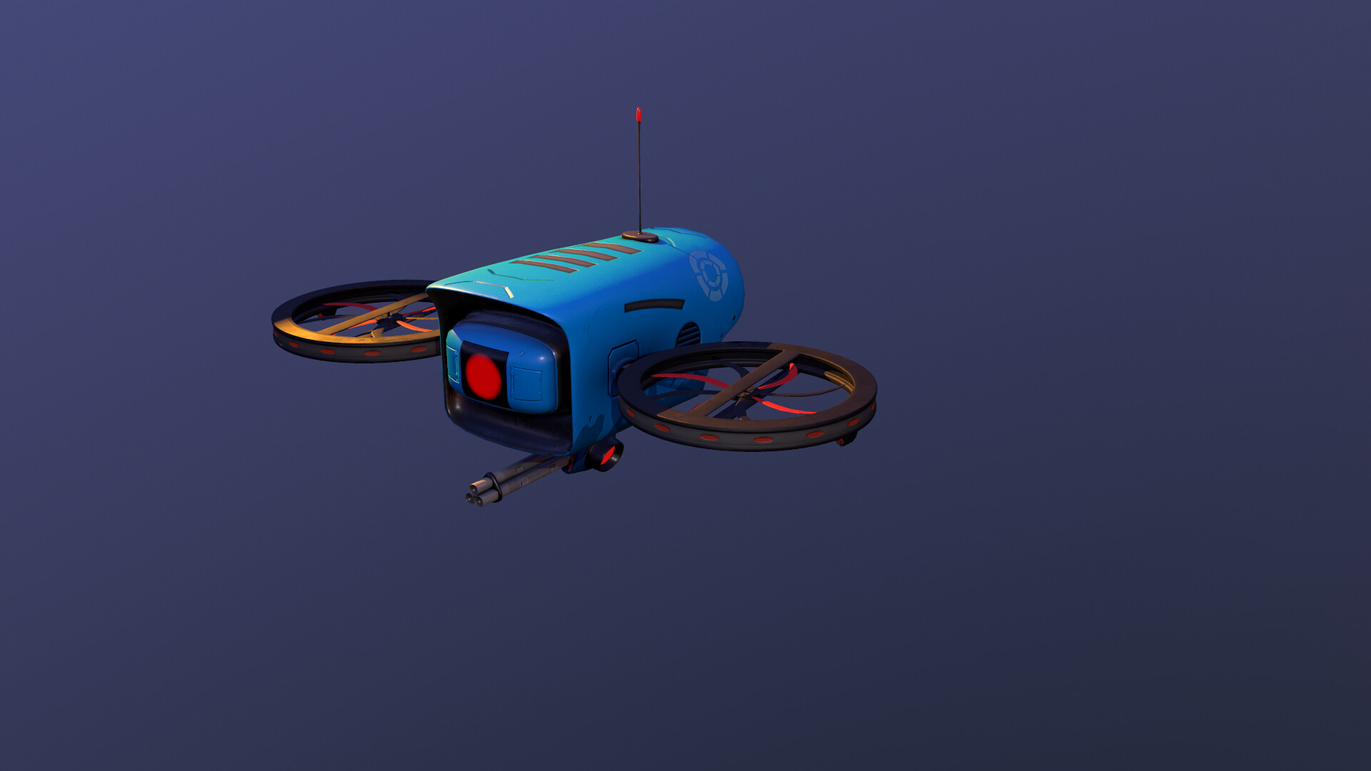 ArtStation - Stylized Surveillance Drone