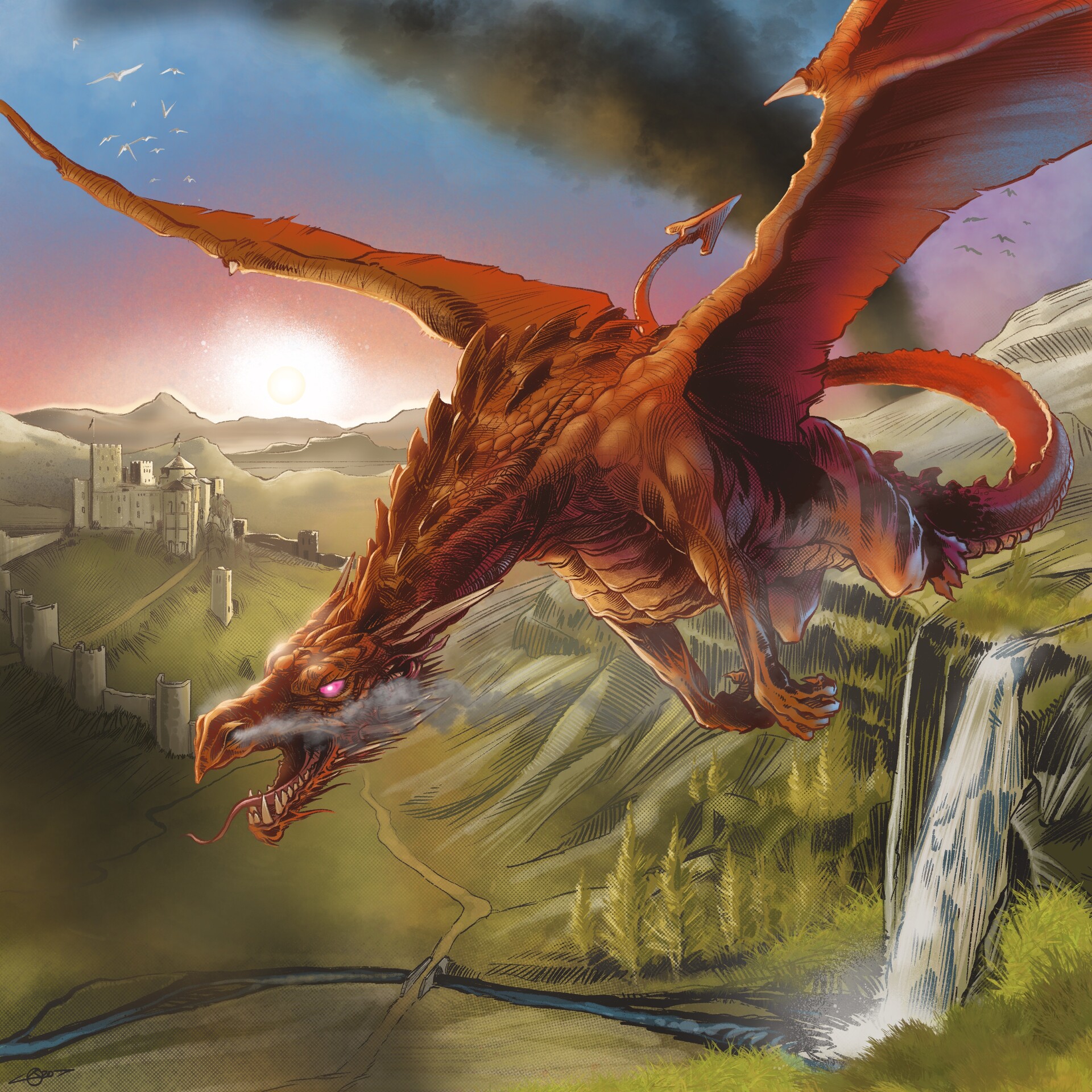 ArtStation - Dragon Cover Art