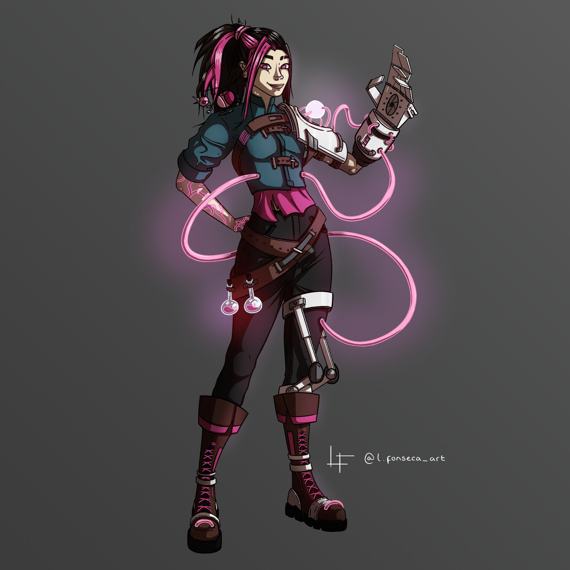 ArtStation - "Rune-Tech Girl"