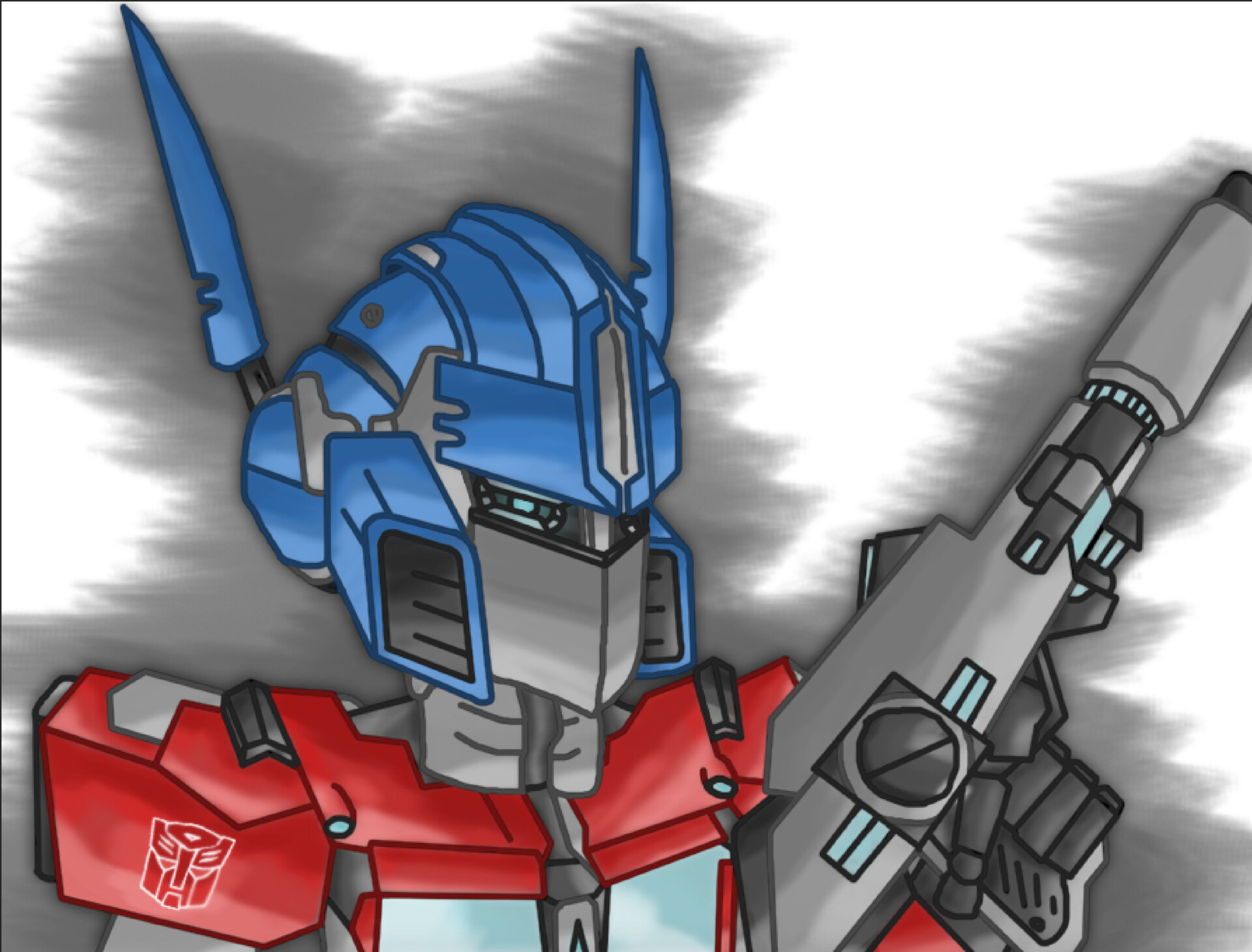 ArtStation - Custom Optimus Prime Art