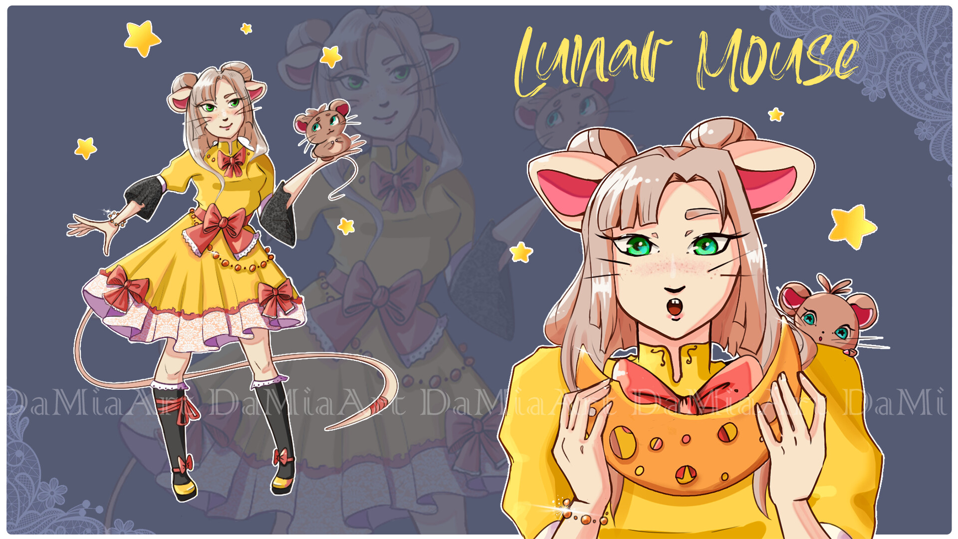 ArtStation - Character design - Lunar Mouse