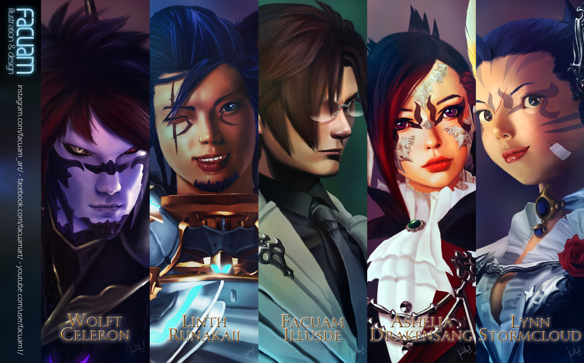 ArtStation - Final Fantasy XIV - friends