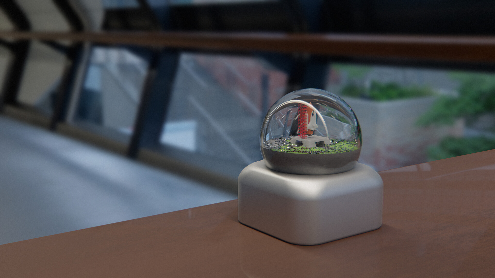 ArtStation - Space Shuttle Snow Globe